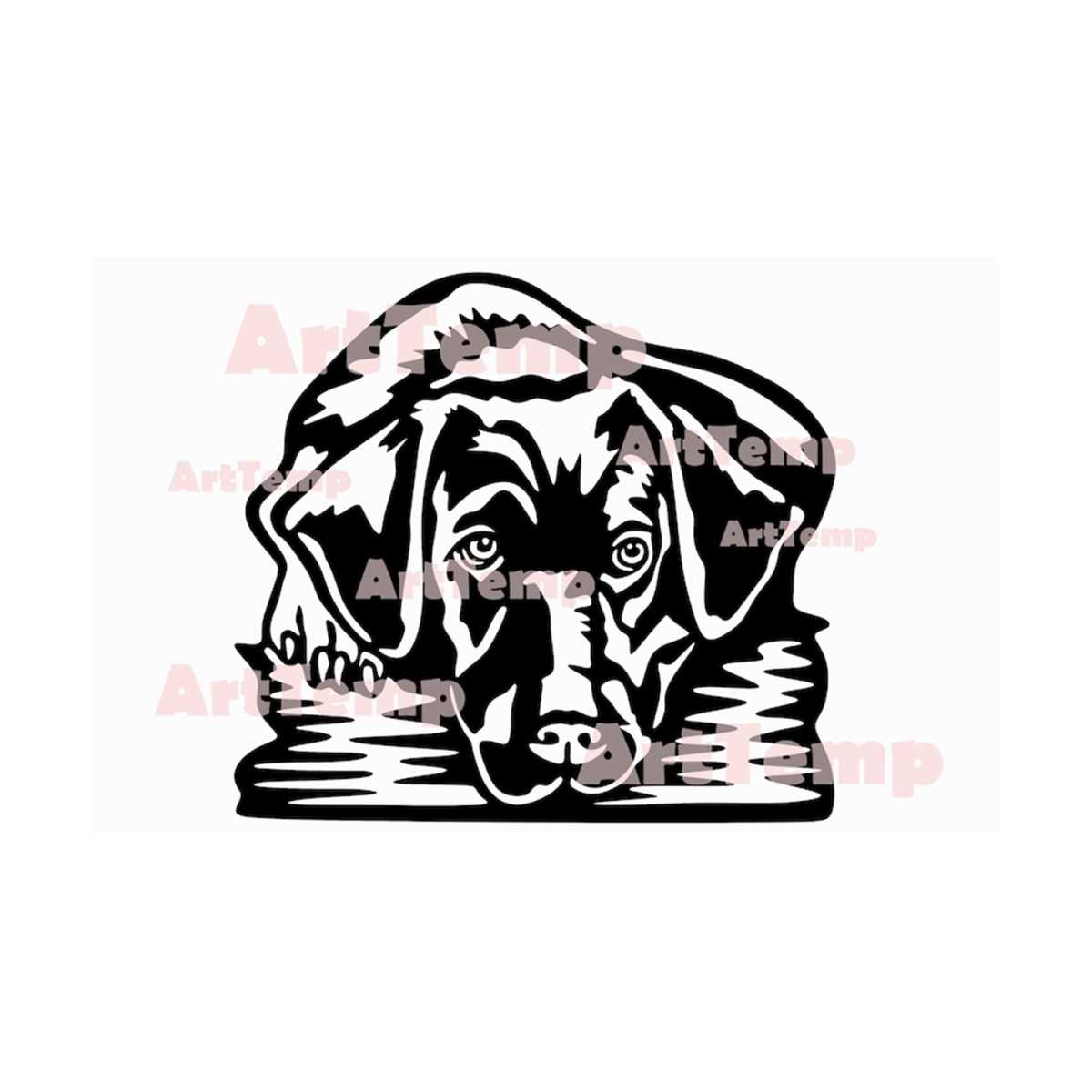 Labrador SVG, Dog dxf cut file, vector svg for cricut, clipa | Inspire ...