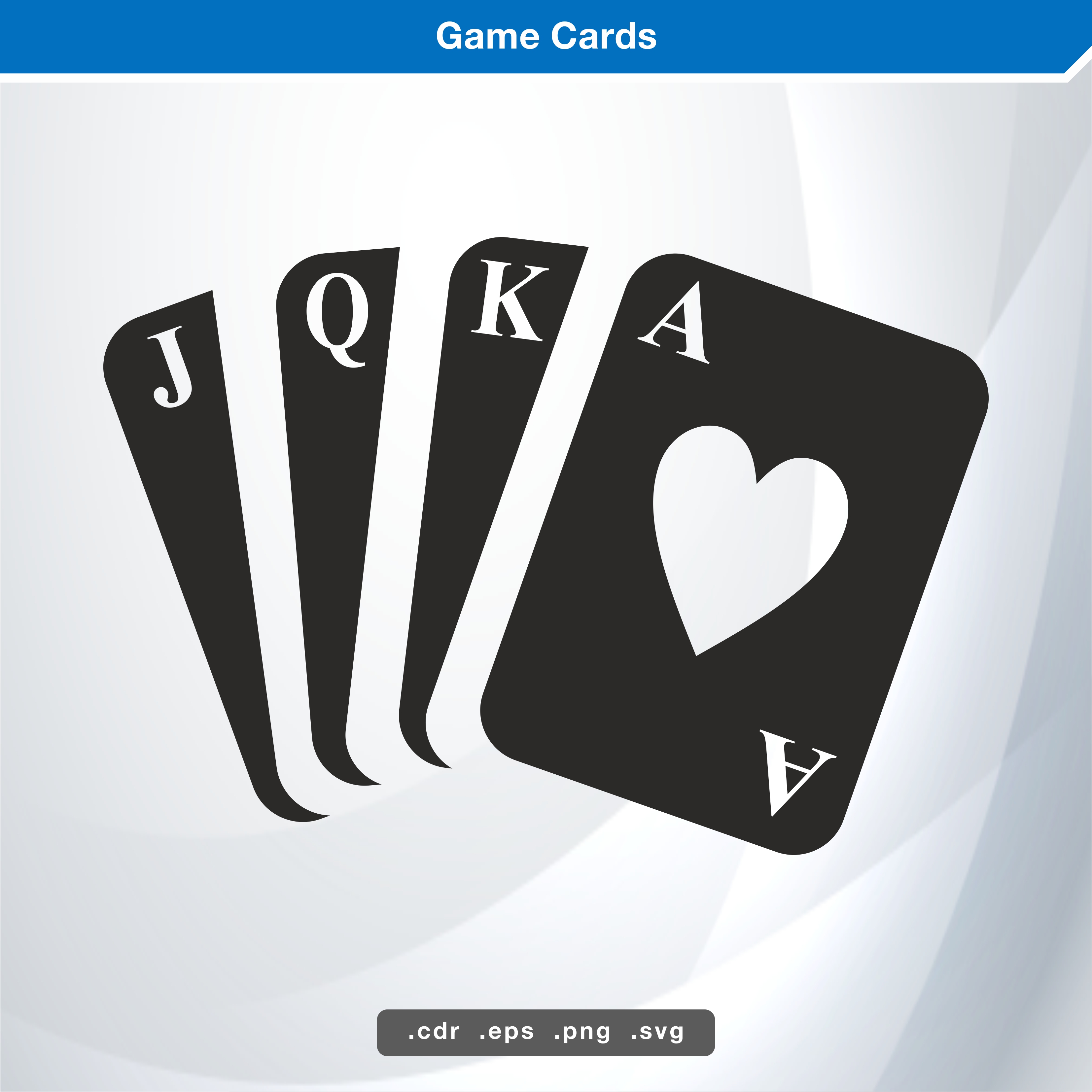 Game Cards SVG Digital Vector | Inspire Uplift
