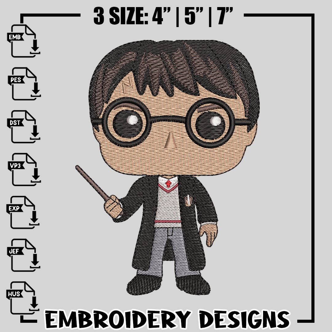 Harry Potter embroidery design, Harry Potter embroidery, mov | Inspire ...