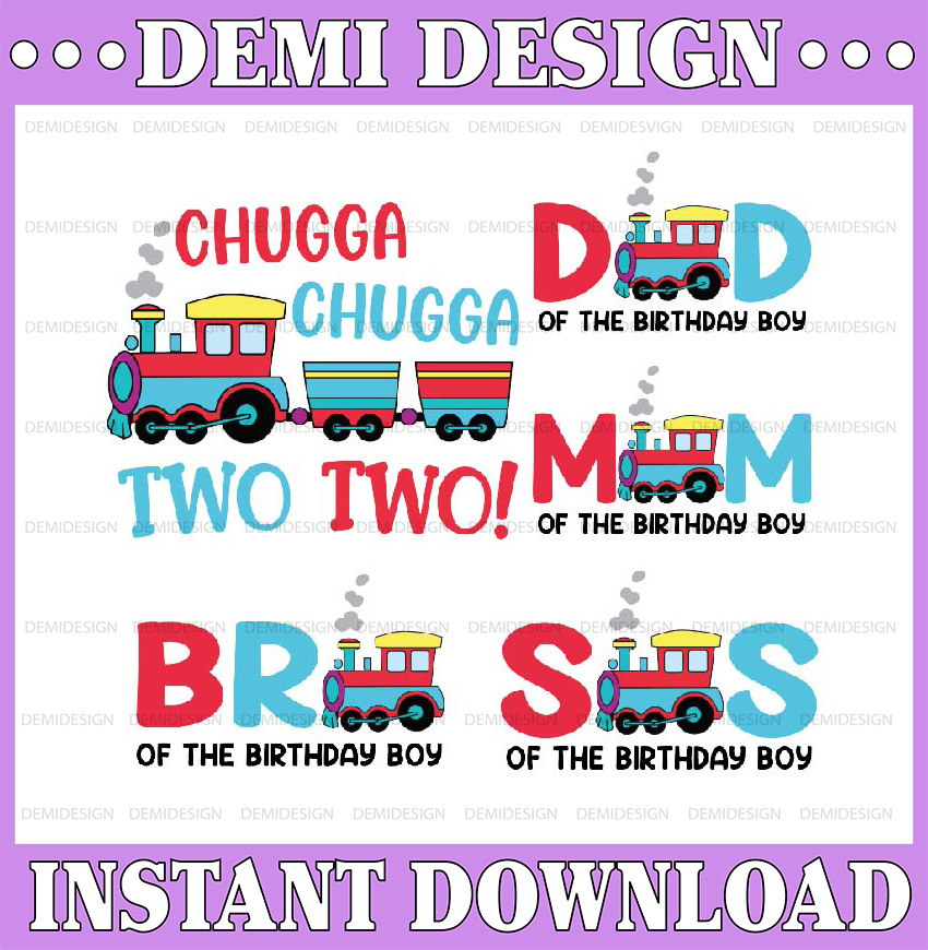 Family Train Birthday Svg, Boys Birthday Matching Family Bir | Inspire ...