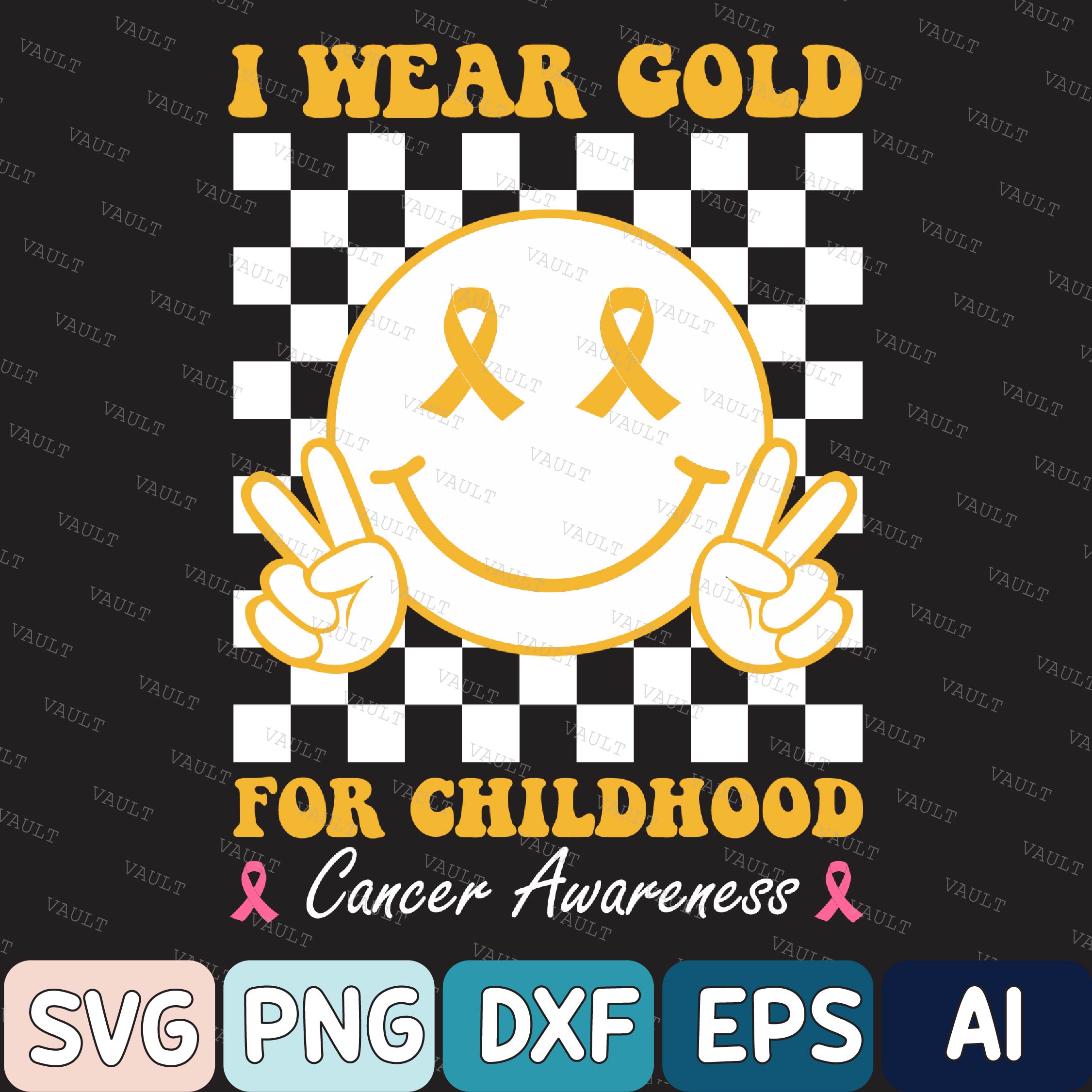 Gold Cancer Ribbon | Inspire Uplift