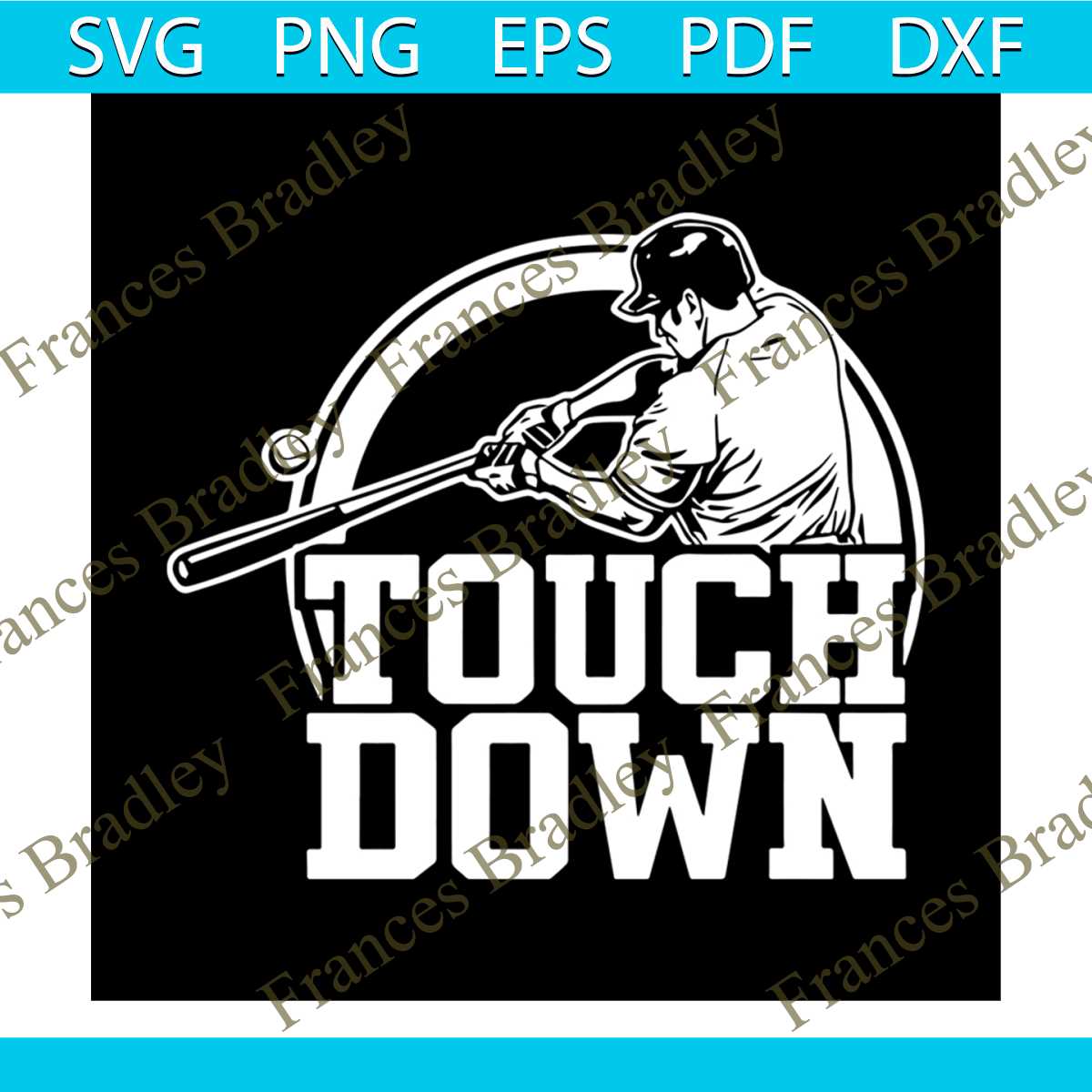 Baseball Touch Down Svg, Sport Svg, Touch Down Svg, Baseball | Inspire ...