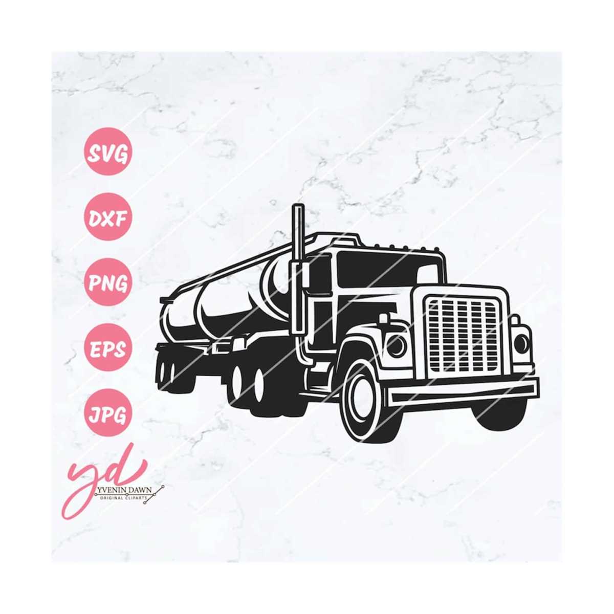 Oil Tanker Truck Svg Png | Trucker Svg | Tank Truck Svg | Ta | Inspire ...