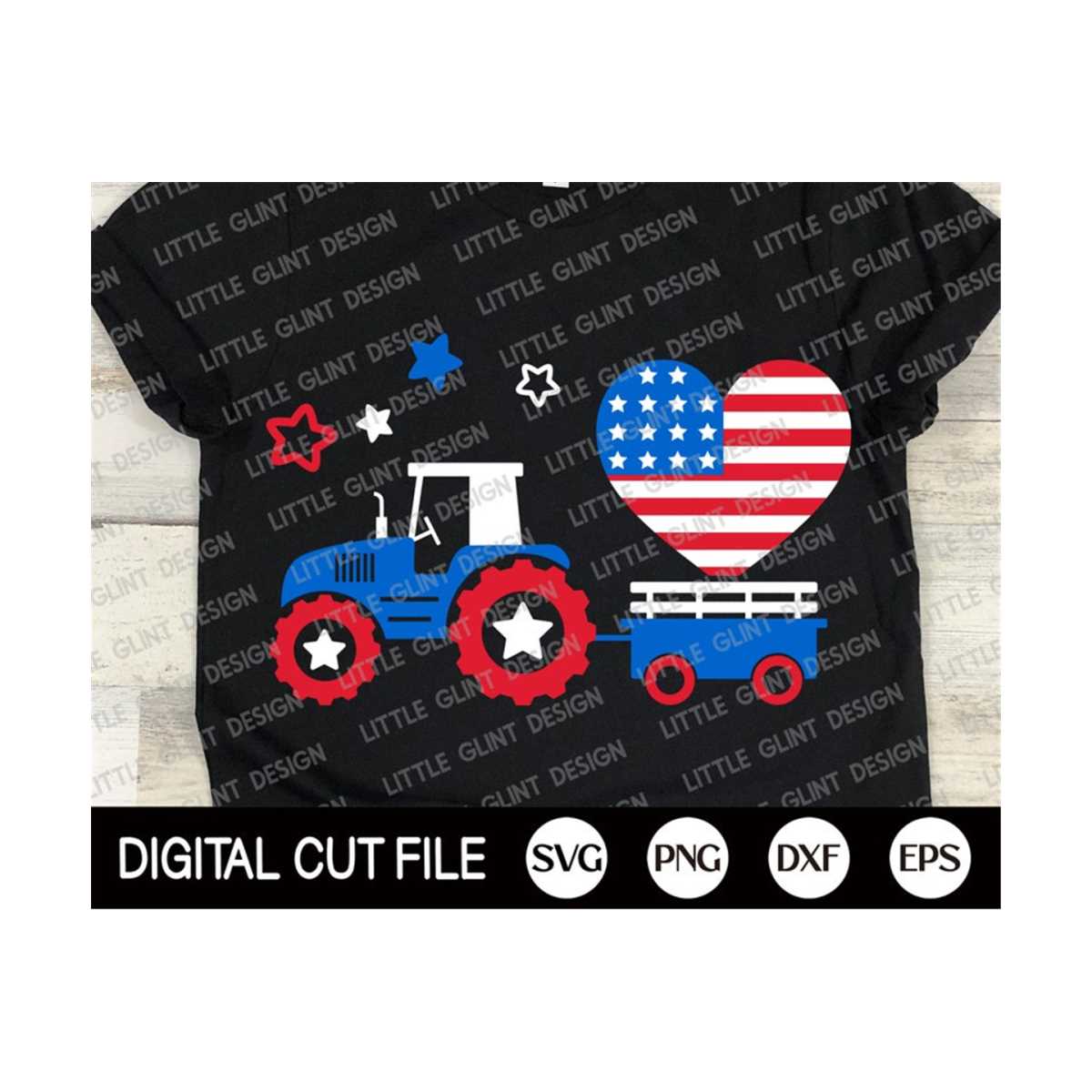 Fourth of July Svg, Tractor Svg, Independence day, Memorial | Inspire ...