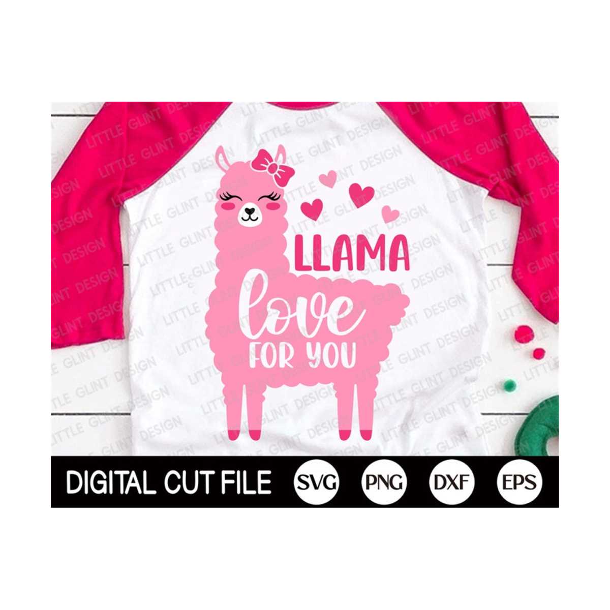 Llama love for you SVG, Valentine Llama SVG, Girl Valentines | Inspire ...