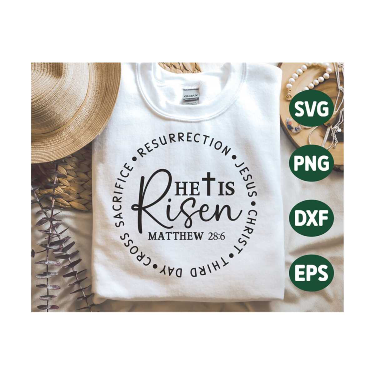 He Is Risen SVG, Easter Christian SVG, Faith Svg, Blessed Sv | Inspire ...