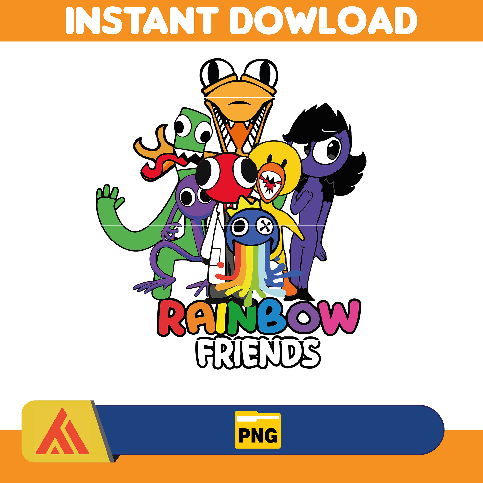 rainbow friends Clipart PNG, Blue PNG, Rainbow friends png, | Inspire ...
