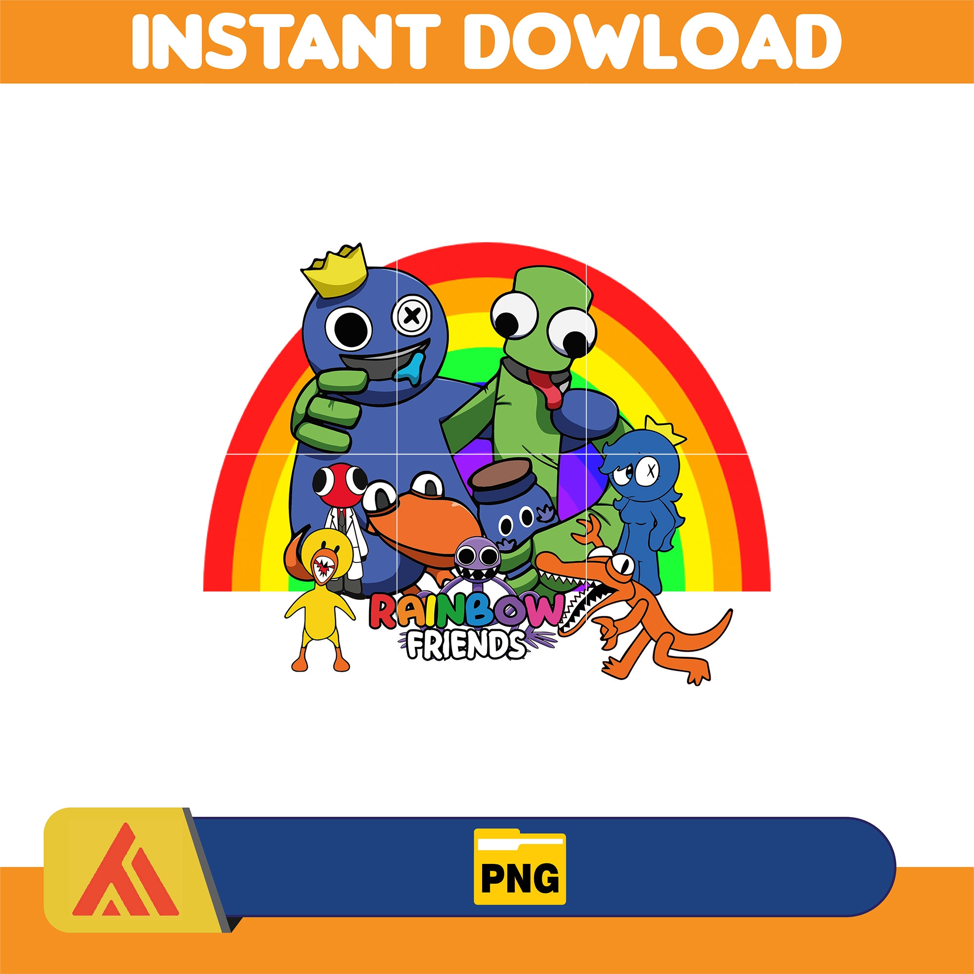 rainbow friends Clipart PNG, Blue PNG, Rainbow friends png, | Inspire ...