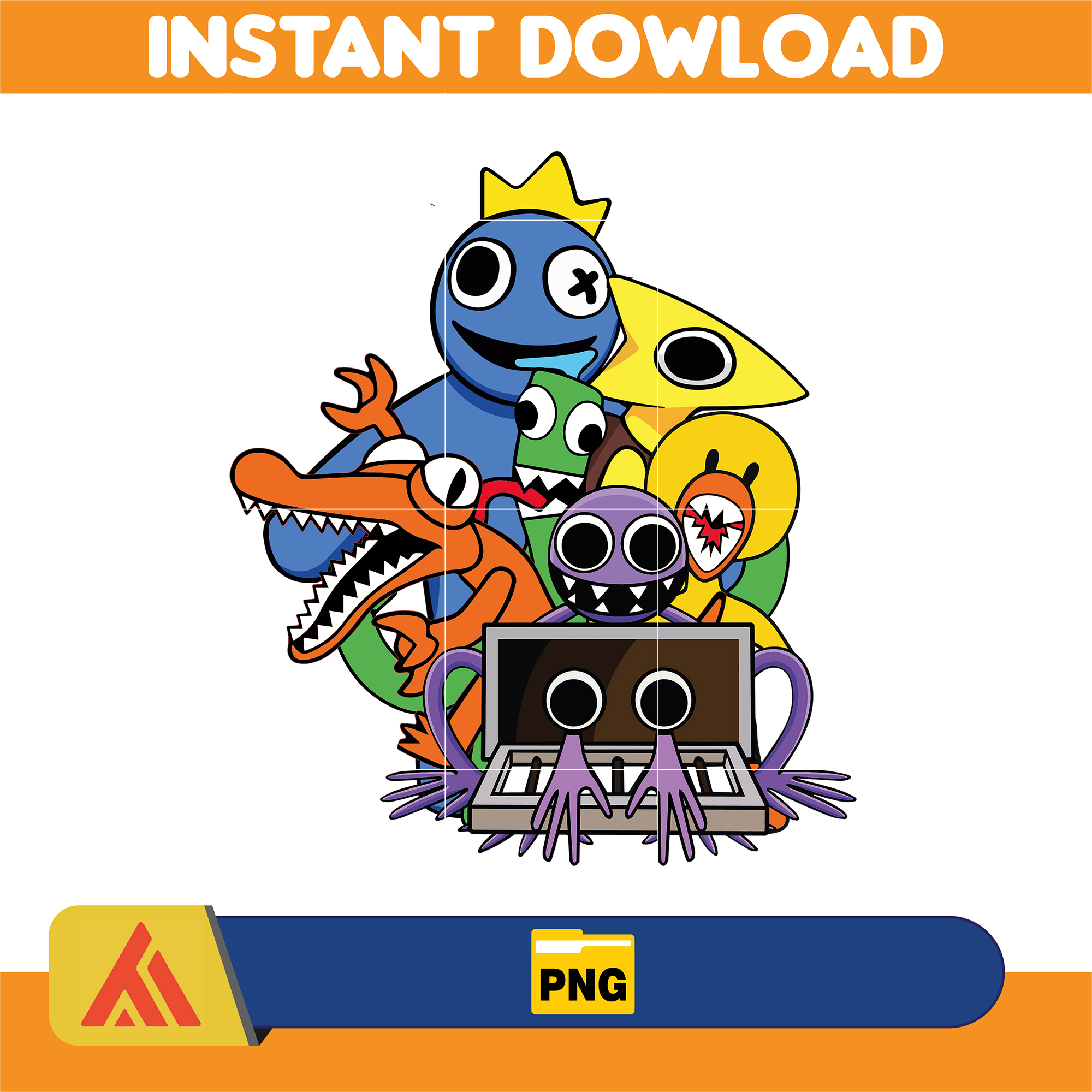 rainbow friends Clipart PNG, Blue PNG, Rainbow friends png, - Inspire ...