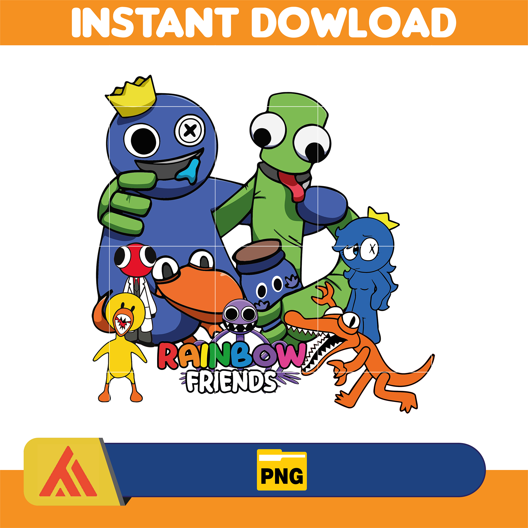 rainbow friends Clipart PNG, Blue PNG, Rainbow friends png, | Inspire ...