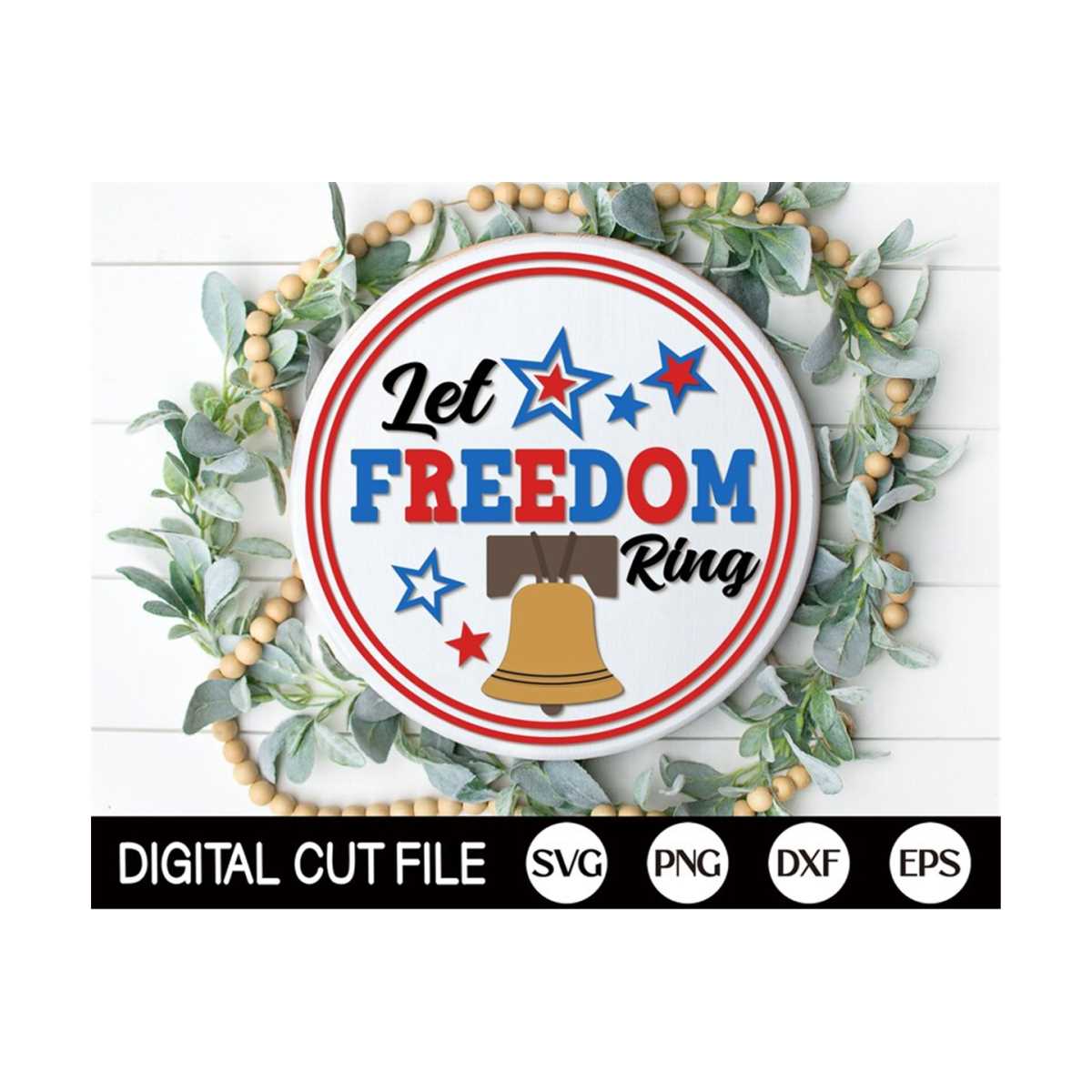 America Welcome Sign SVG, Party in the USA, Round Door Hange | Inspire ...