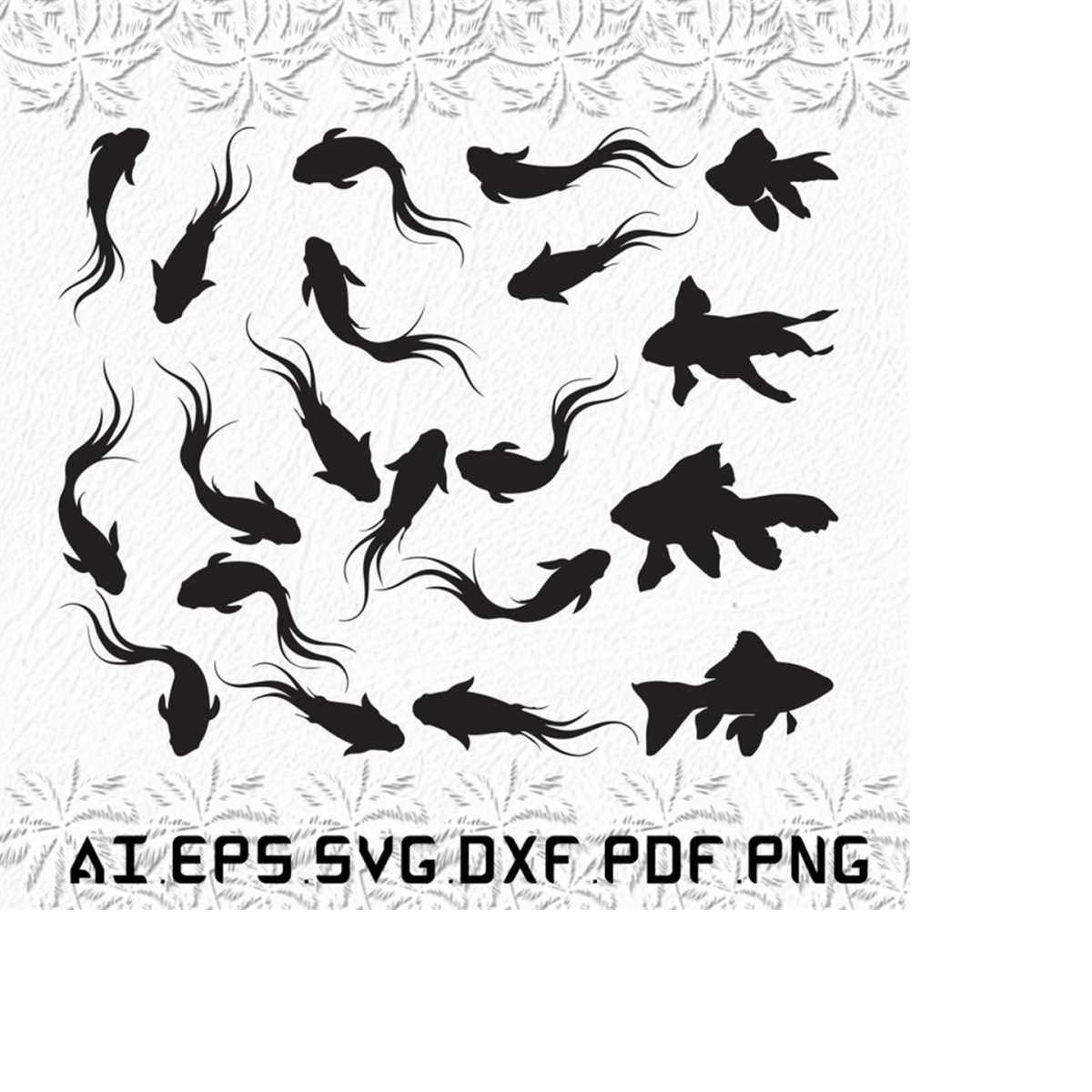 Goldfish svg, Goldfishs svg, Gold svg, water, fish, SVG, ai, | Inspire ...