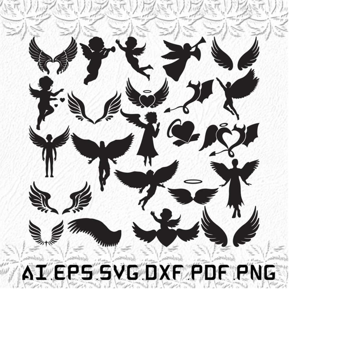 Angel svg, Angels svg, Cute svg, Pink, Wings, SVG, ai, pdf, | Inspire ...