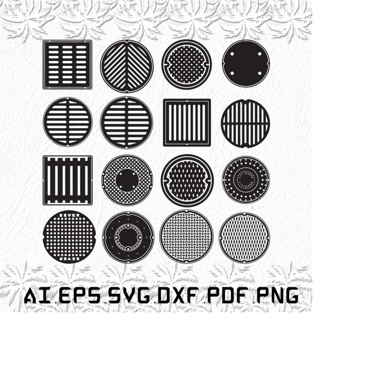 Manhole cover sewer svg, Manhole cover sewers svg, cover sew | Inspire ...
