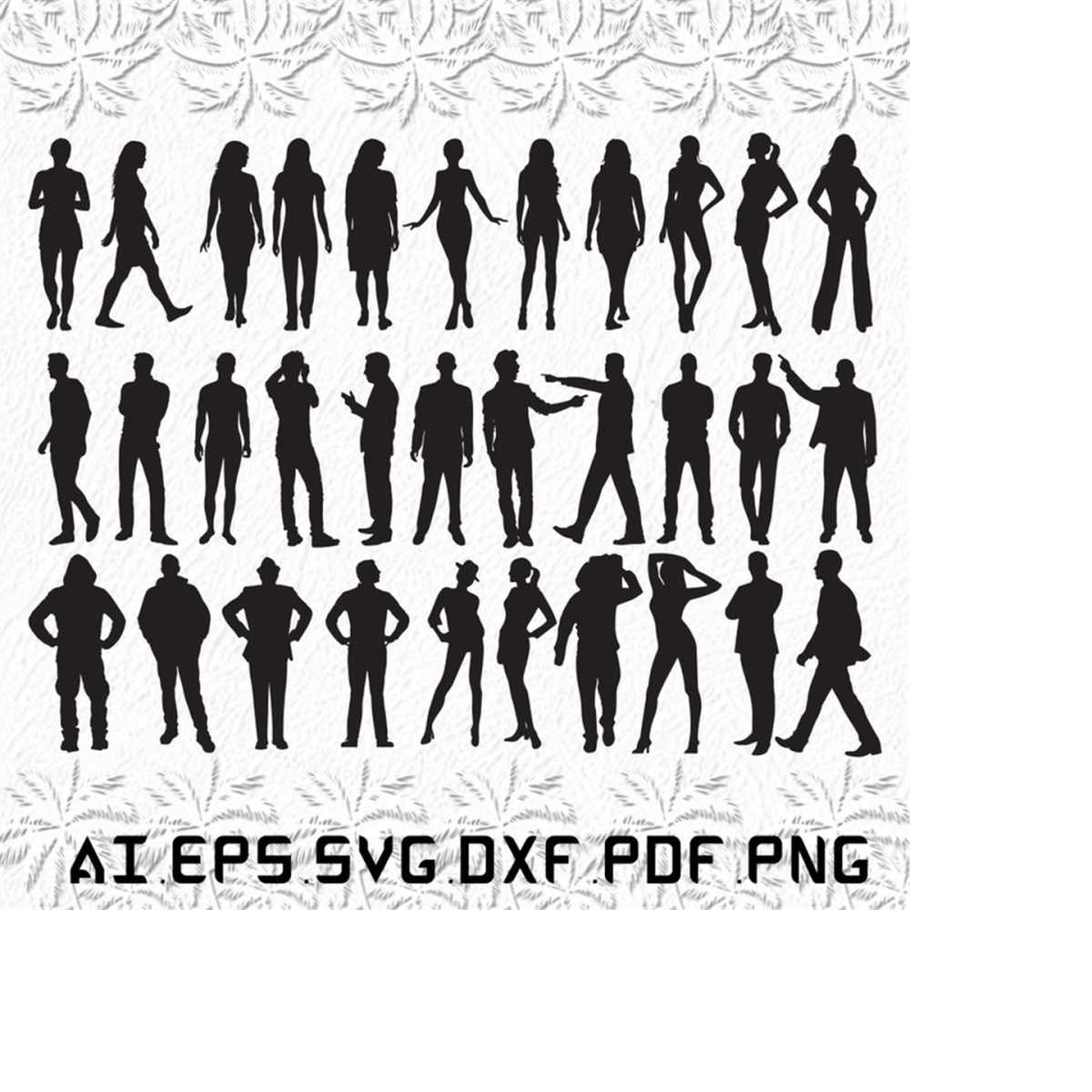 People svg, Man svg, Woman svg, Boy, Girl, SVG, ai, pdf, eps | Inspire ...