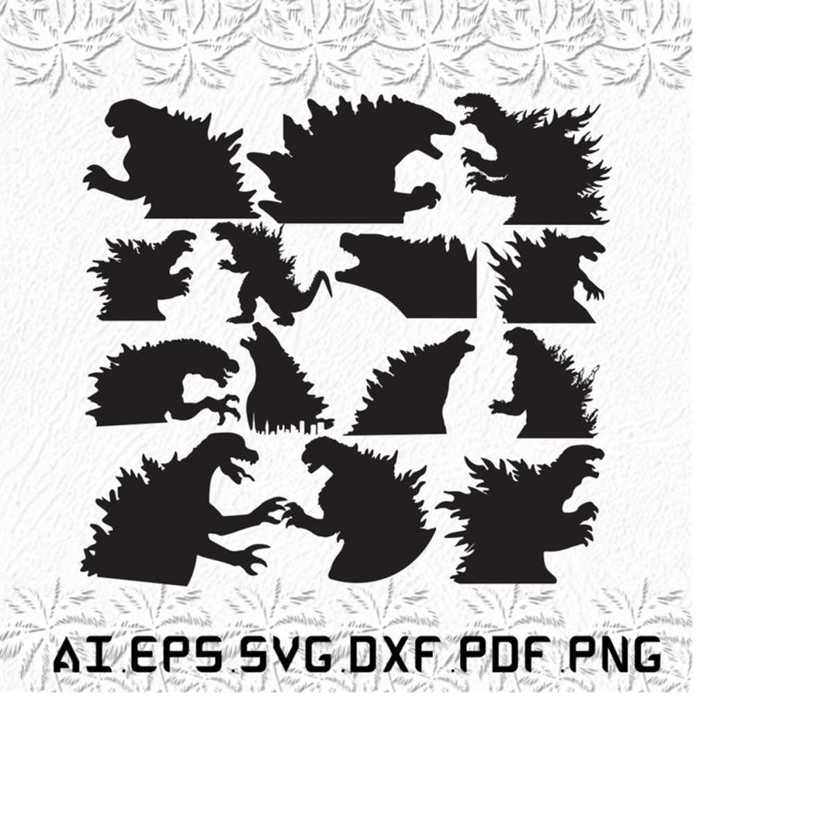 Godzilla Head svg, Head svg, Godzilla svg, t rex, cool, SVG, | Inspire ...