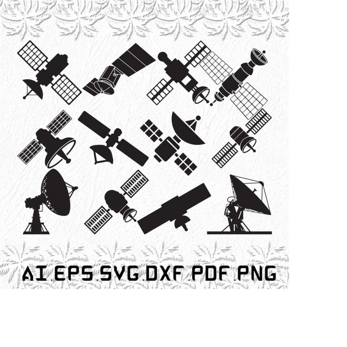 Satellite svg, Satellites svg, nasa svg, moon, ster, SVG, ai - Inspire ...