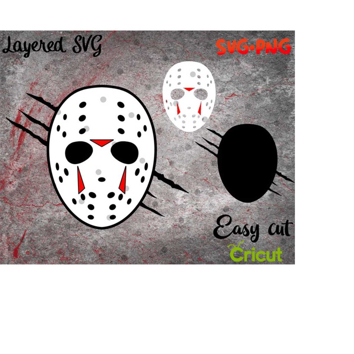 Layered SVG Jason for Cricut, Horror Svg, Vinyl File, Ghost | Inspire ...