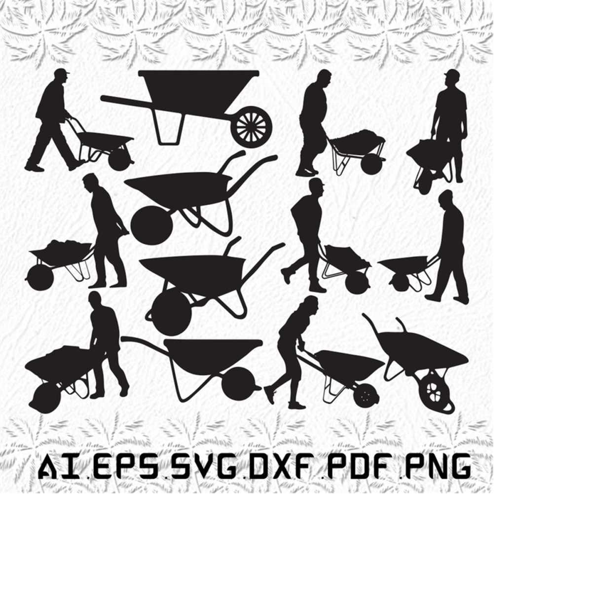 Wheelbarrow svg, Wheel svg, barrow svg, garden, cute, SVG, a | Inspire ...