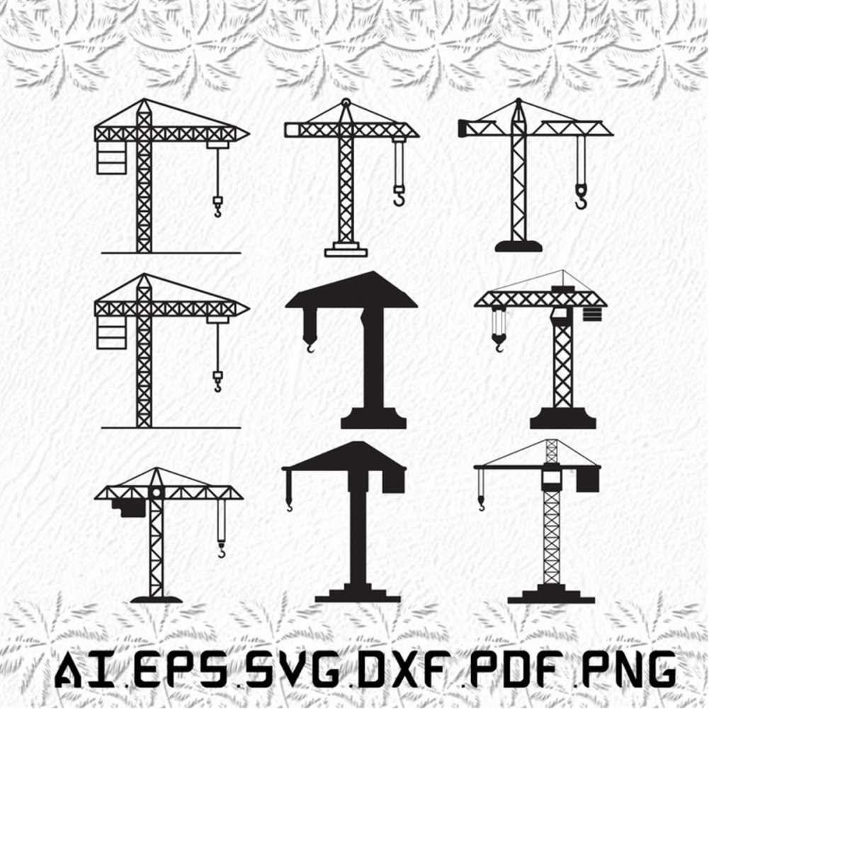 Tower Crane svg, Tower Cranes svg, Tower svg, Crane, Cranes | Inspire ...