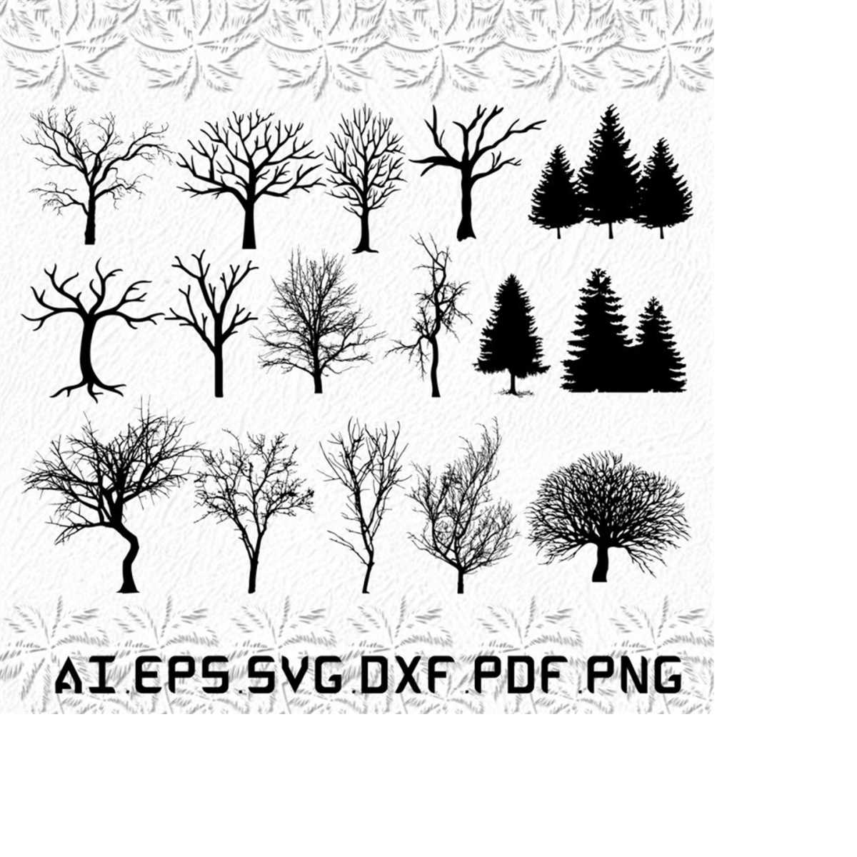 Winter Tree svg, Winter svg, Tree svg, christmas, Trees, SV | Inspire ...