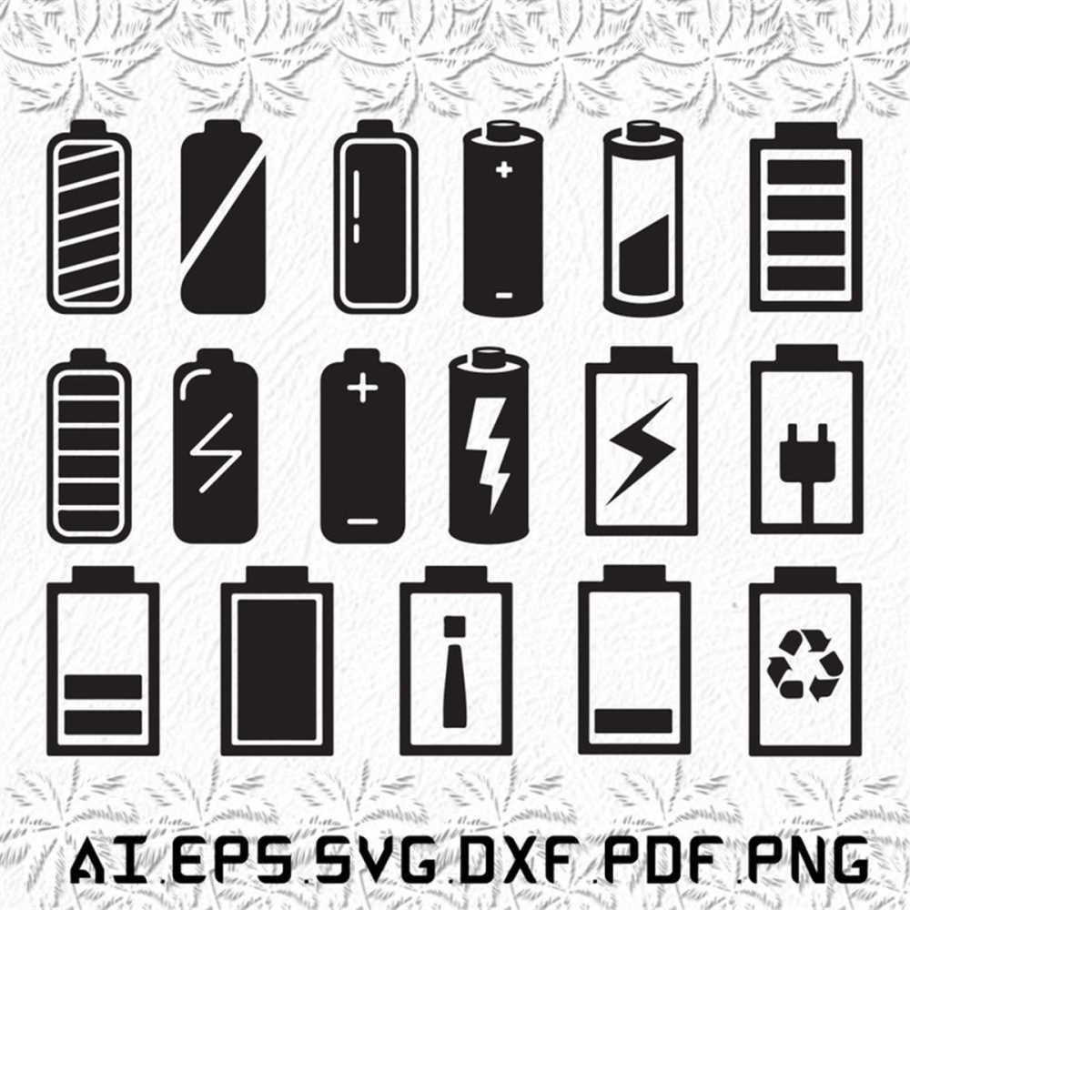 Battery svg, low Battery svg, full Battery svg, phone, energ | Inspire ...