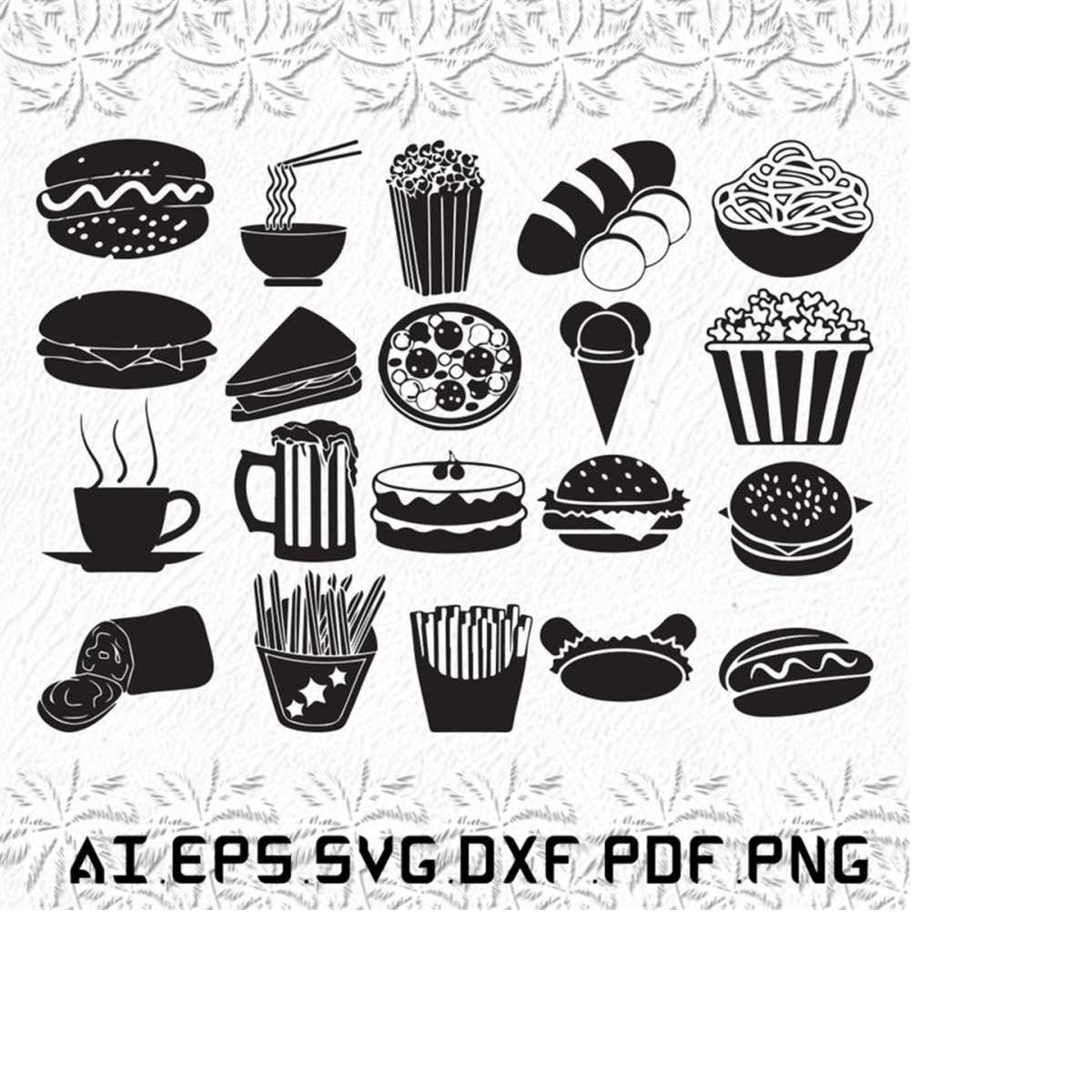 Fast Food svg, Fast Foods svg, Fast svg, Food, pet, SVG, ai, | Inspire ...