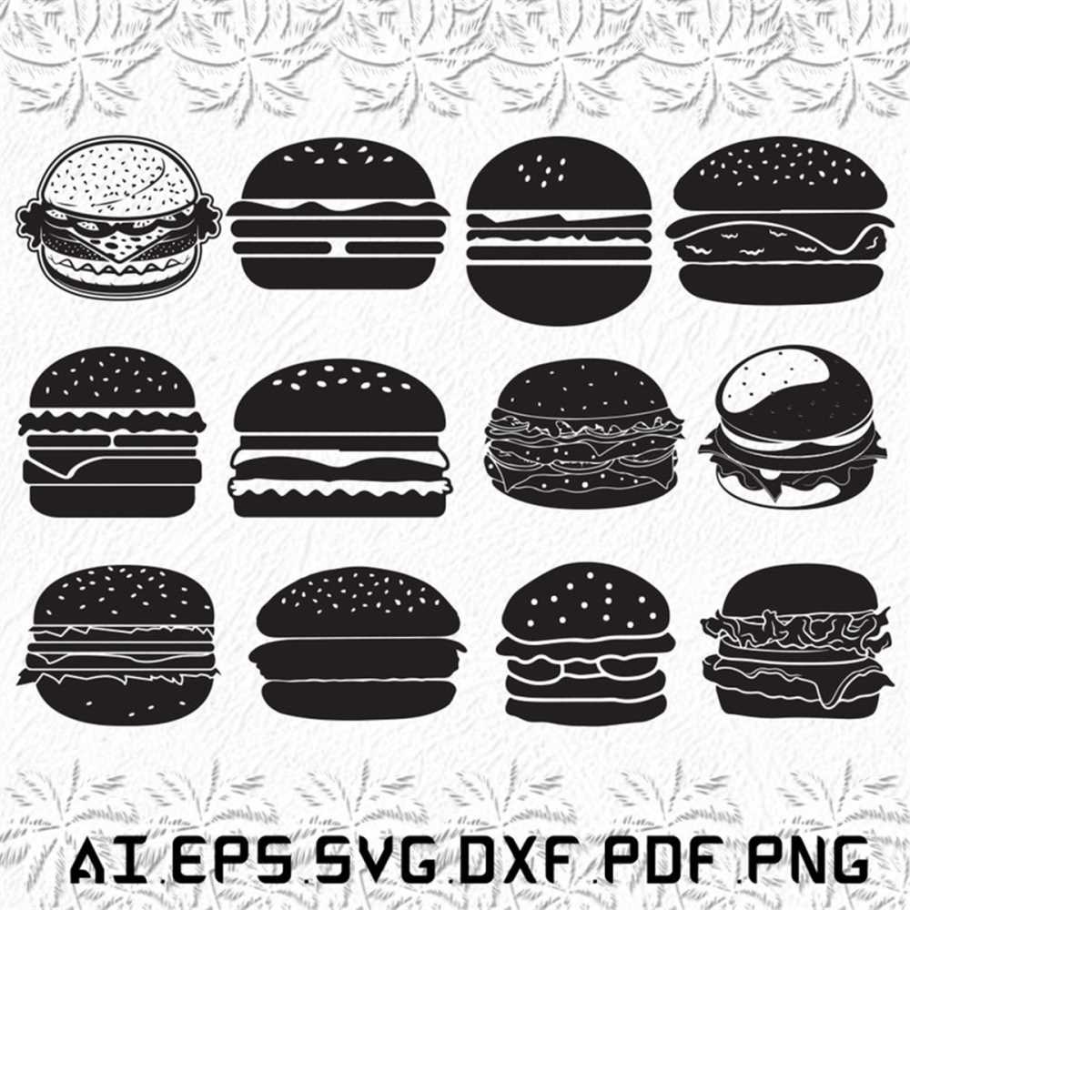 Burger svg, Burgers svg, Food svg, Cock, Fast food, SVG, ai, | Inspire ...