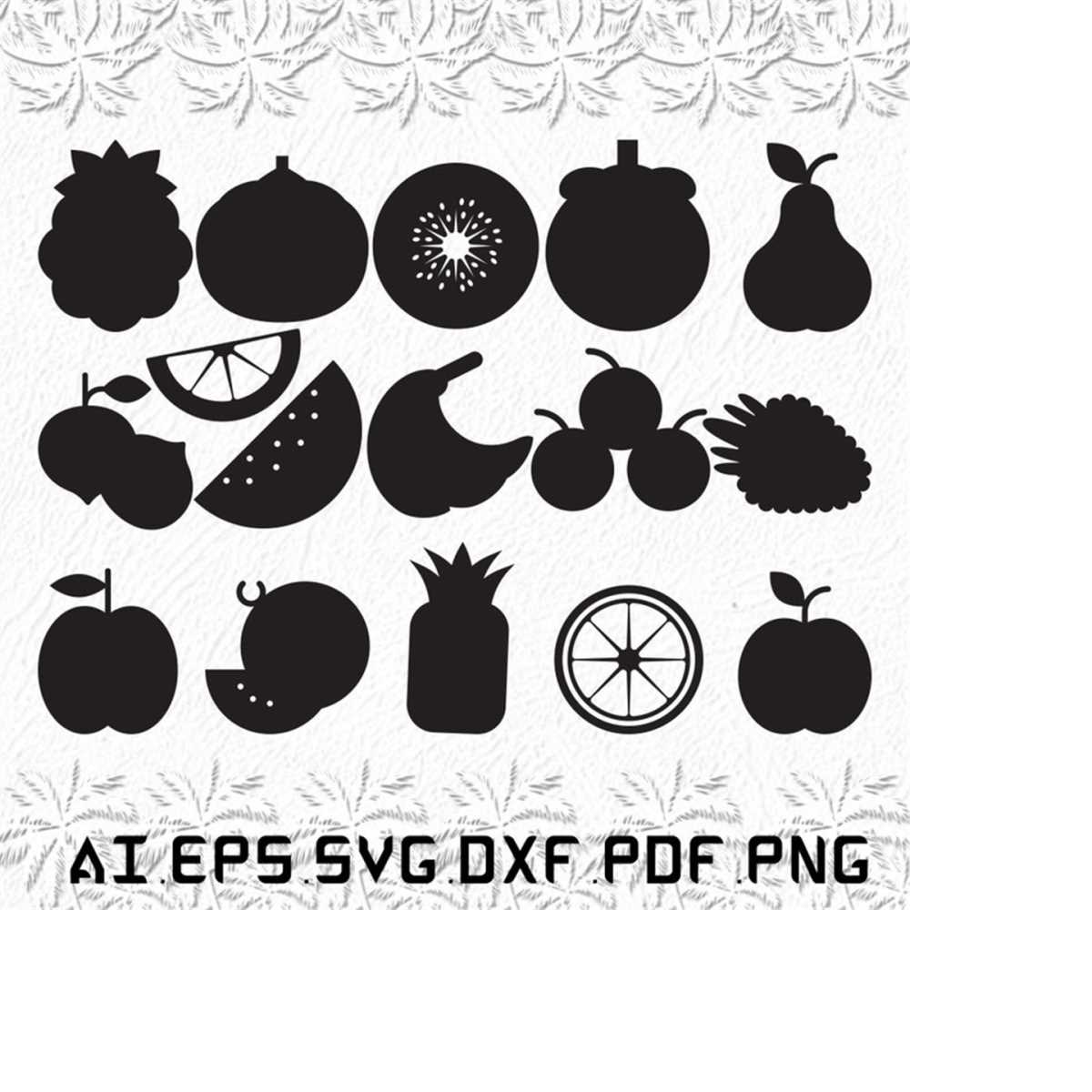 Fruits svg, Fruit svg, apple svg, mango, party, SVG, ai, pdf | Inspire ...