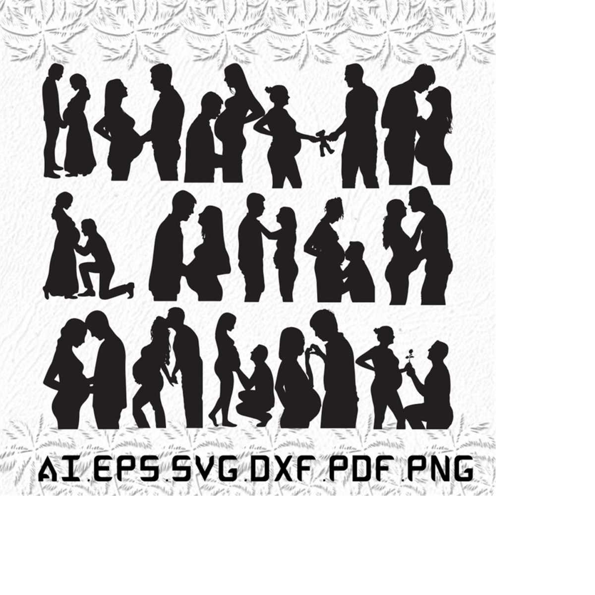 Pregnant Couple Svg Pregnant Couples Svg Pregnant Svg Cou Inspire
