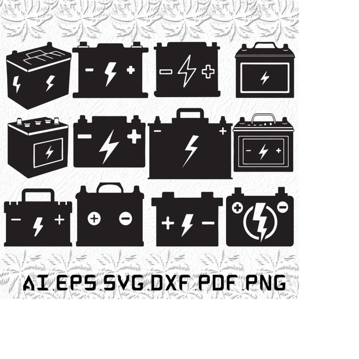 Car Battery SVG, Battery svg, Car DXF, energy, ev, SVG, ai, - Inspire ...