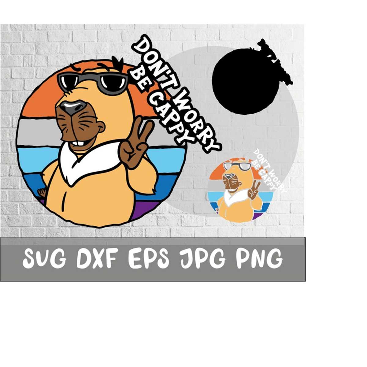 Capybara svg, Animal svg, Kawaii rodent, Dxf, Jpg, Png, Eps, - Inspire ...