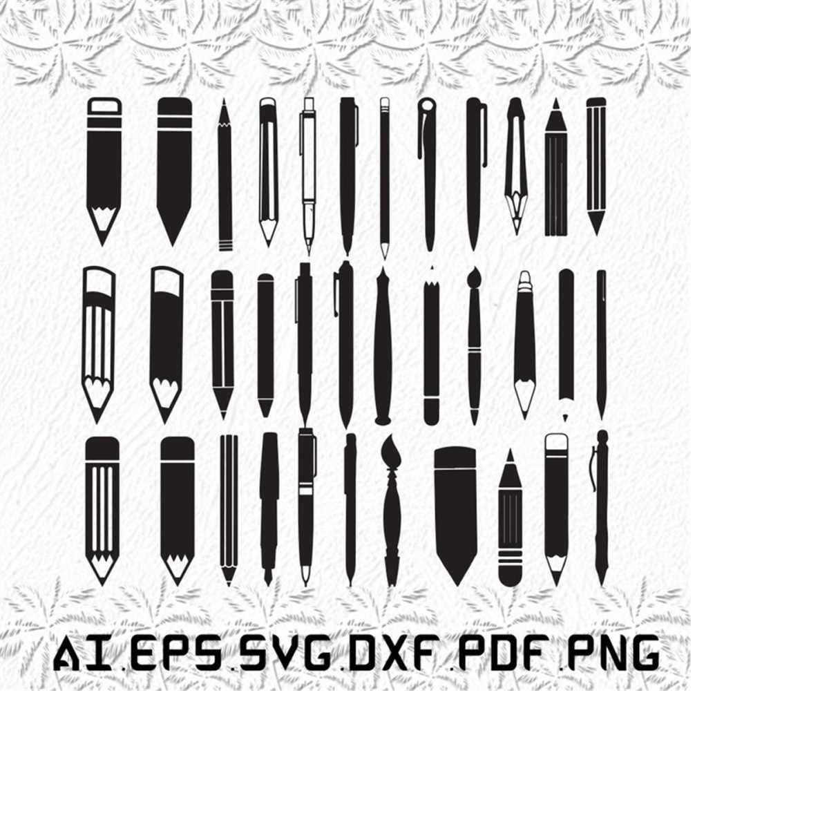 Pencil svg, Pencils svg, Pen svg, Nature, Tree, SVG, ai, pdf | Inspire ...