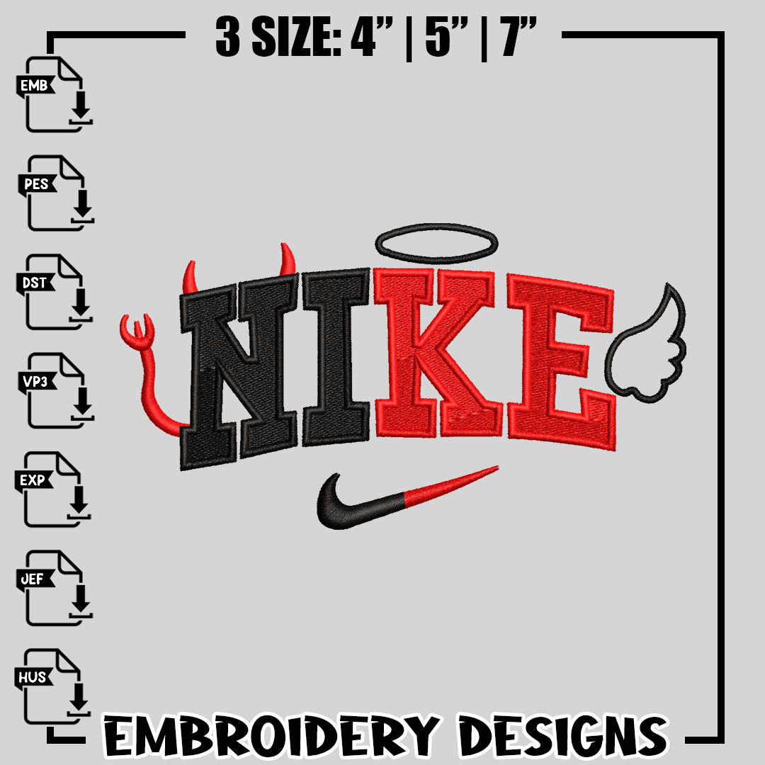 Nike Logo embroidery design, Nike embroidery, nike design, E | Inspire ...