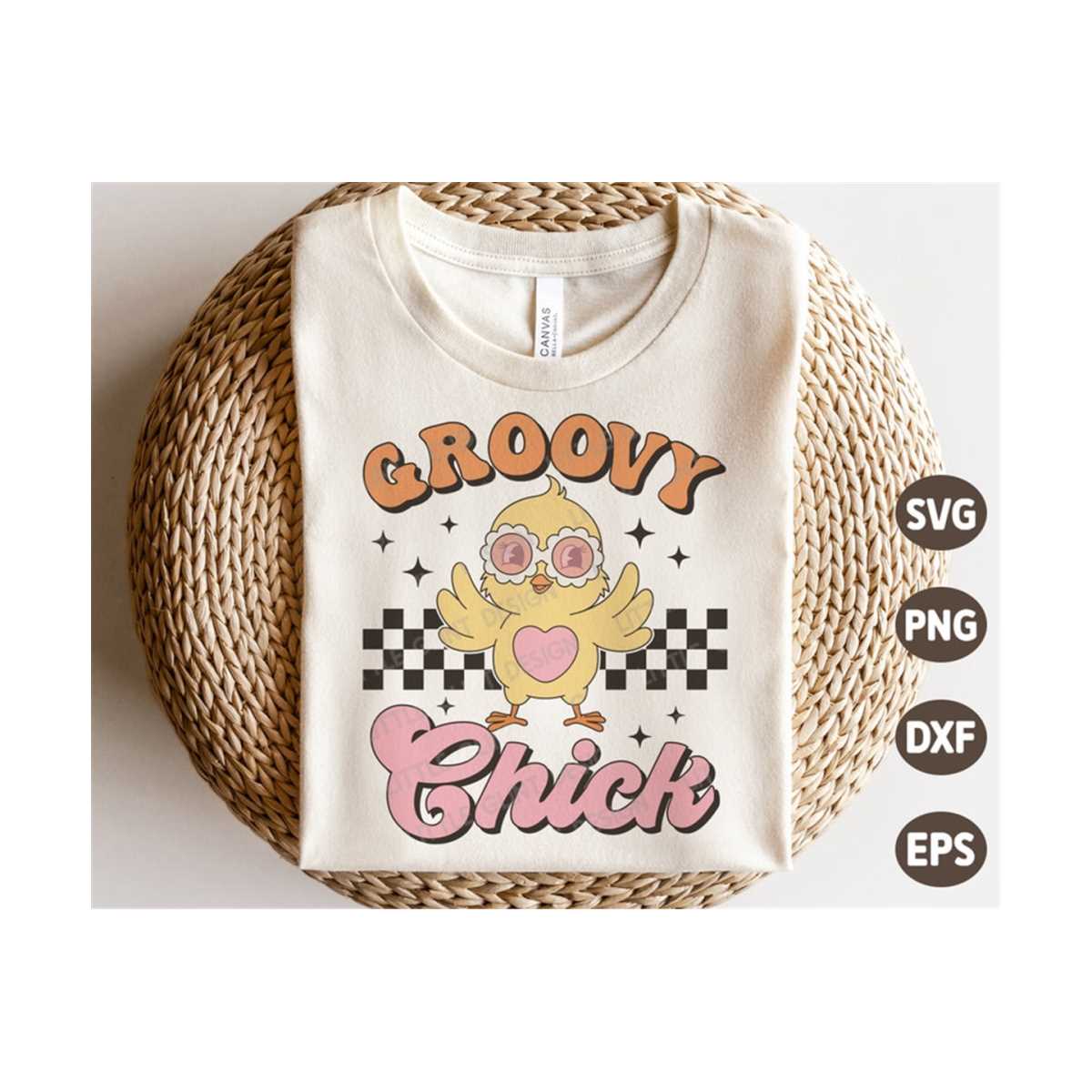 Groovy Chick SVG, Easter Chick SVG, Vintage Easter Girl Gift - Inspire ...