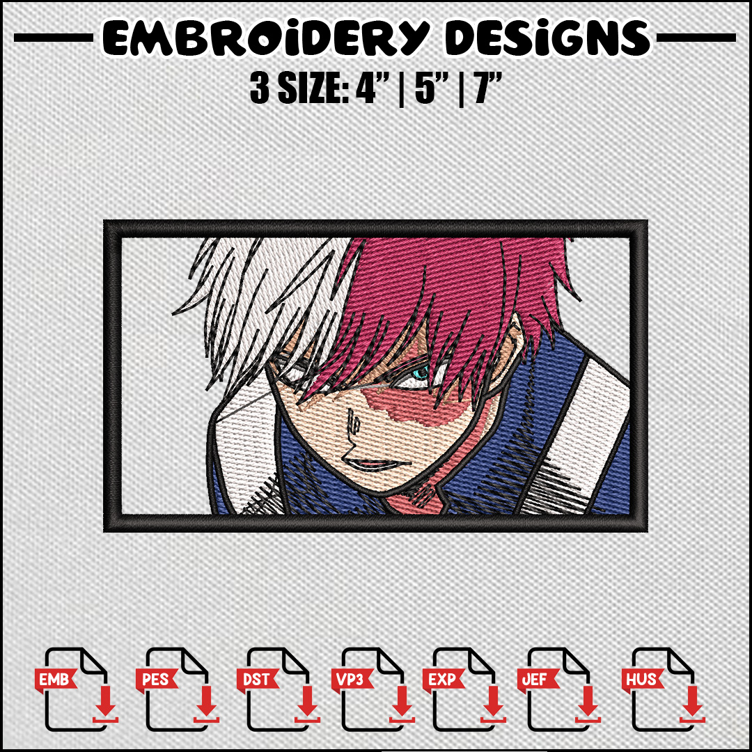 Shoto todoroki embroidery design, Mha embroidery, Anime desi - Inspire ...