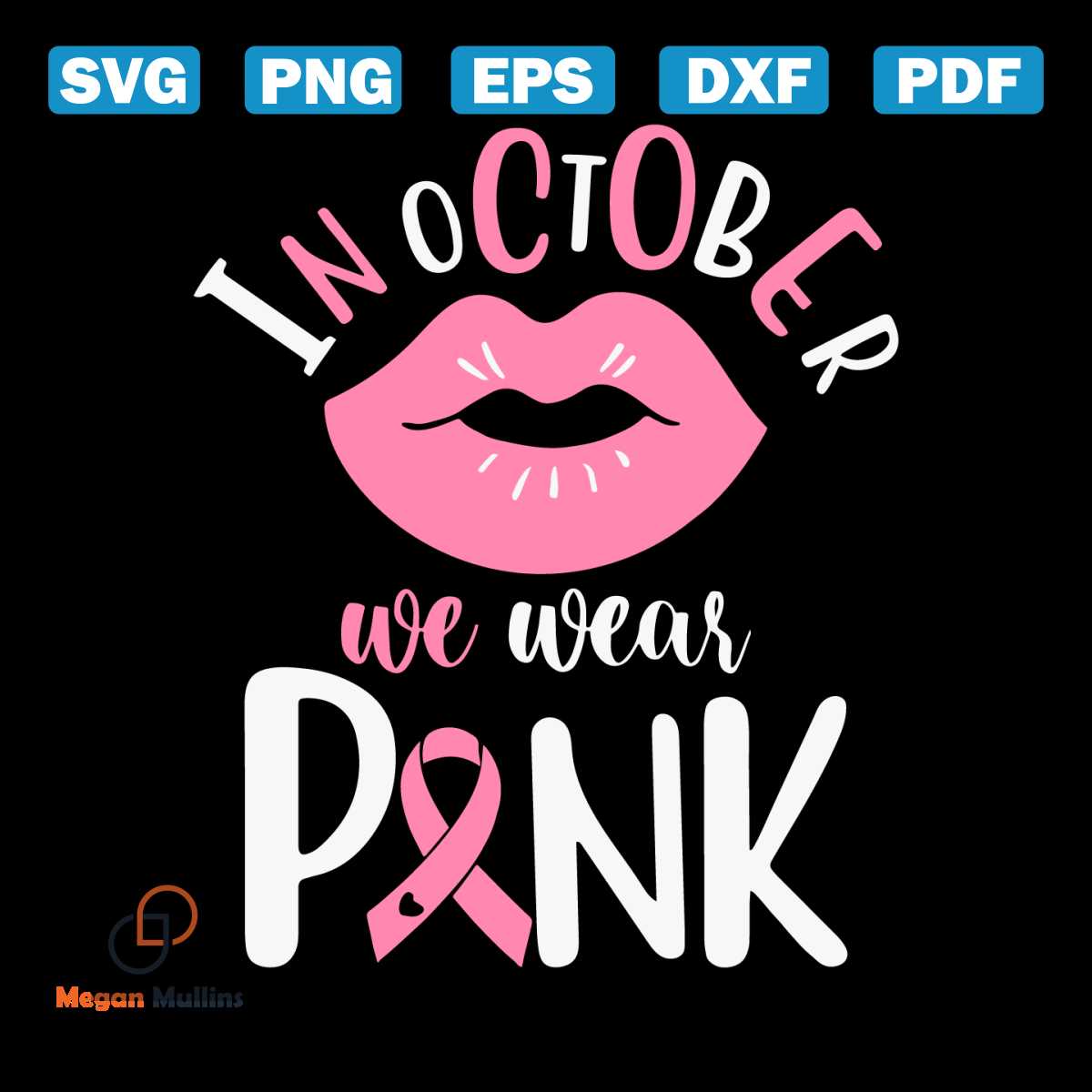 Pink Ribbon Team SVG Cancer Fighter SVG Cutting Digital File | Inspire ...