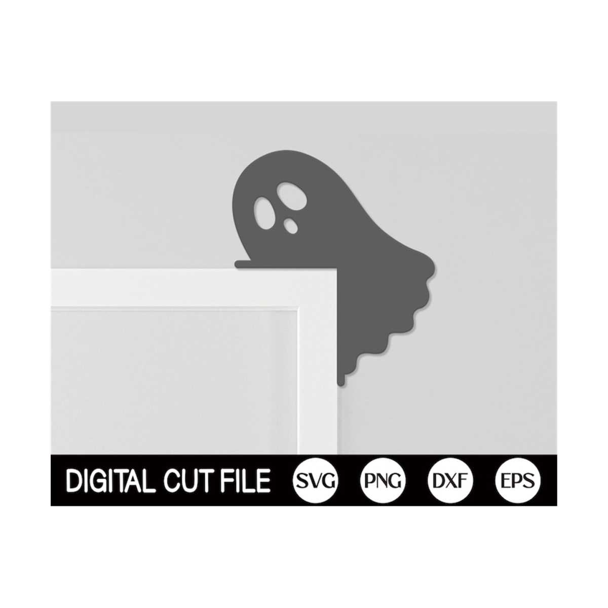 Halloween Ghost Door Trim SVG, Halloween Svg, Door Corner Sv | Inspire ...