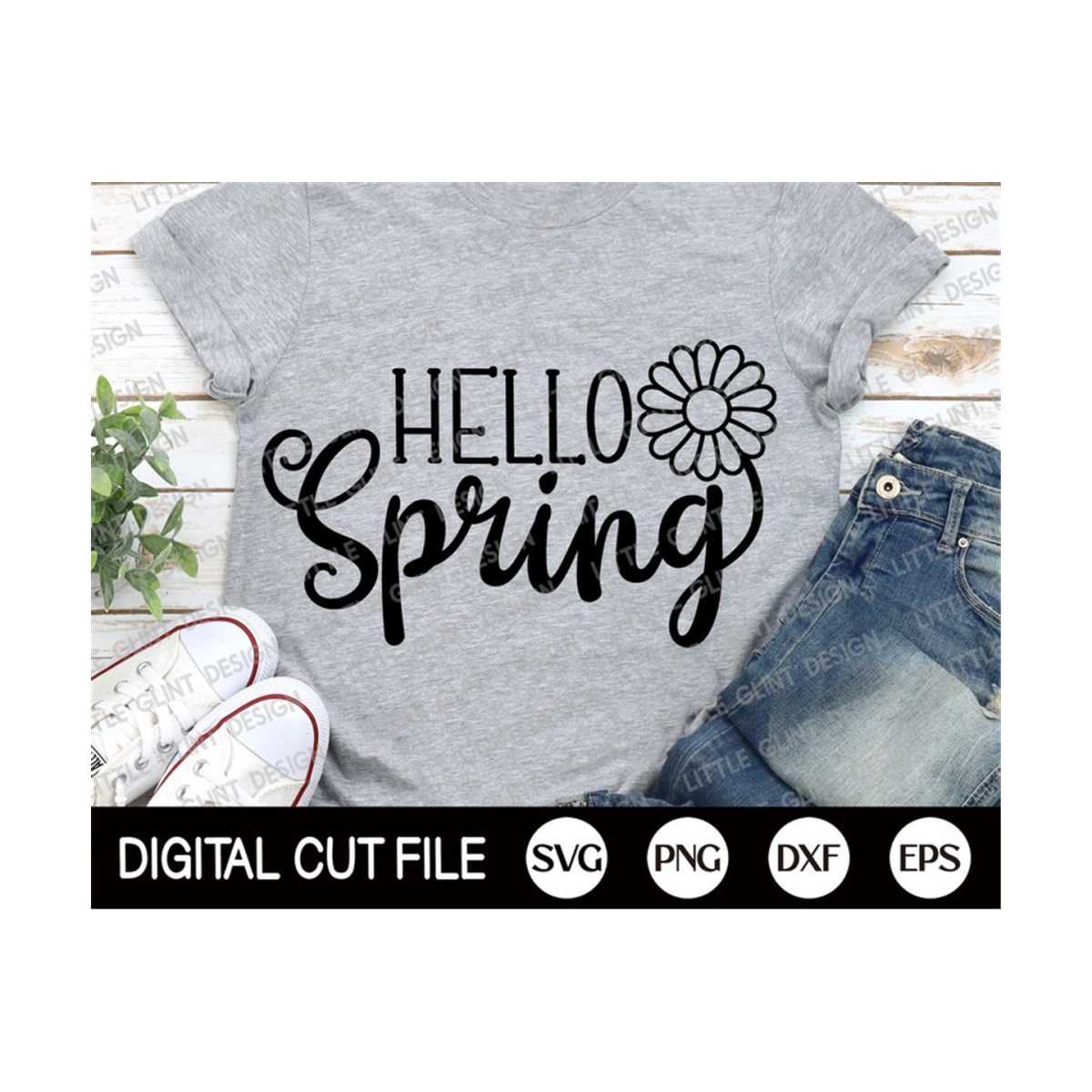 Hello Spring Svg, Daisy Spring Svg, Happy Spring Svg, Flower | Inspire ...