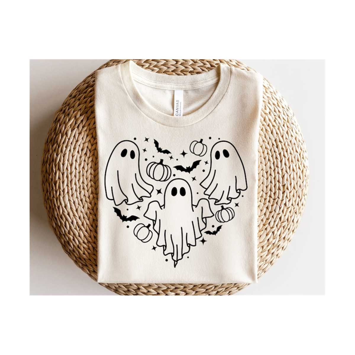 Ghost Heart SVG, Halloween Svg, Spooky Season Svg, Ghost Cli | Inspire ...