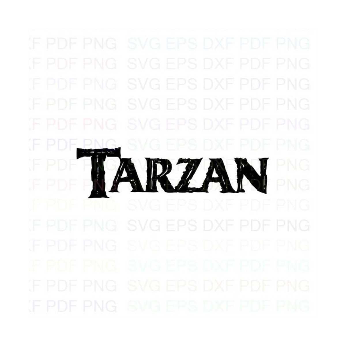 Tarzan_logo Outline Svg Dxf Eps Pdf Png, Cricut, Cutting fil - Inspire ...