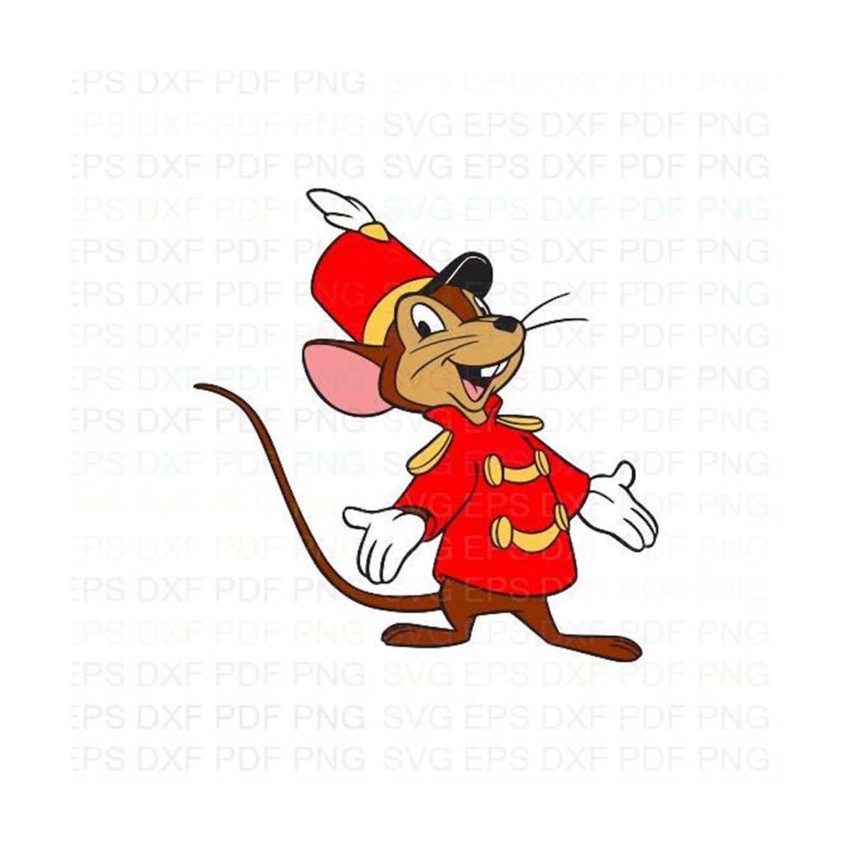 Timothy_Mouse_Very_Happy_Dumbo Svg Dxf Eps Pdf Png, Cricut, - Inspire ...