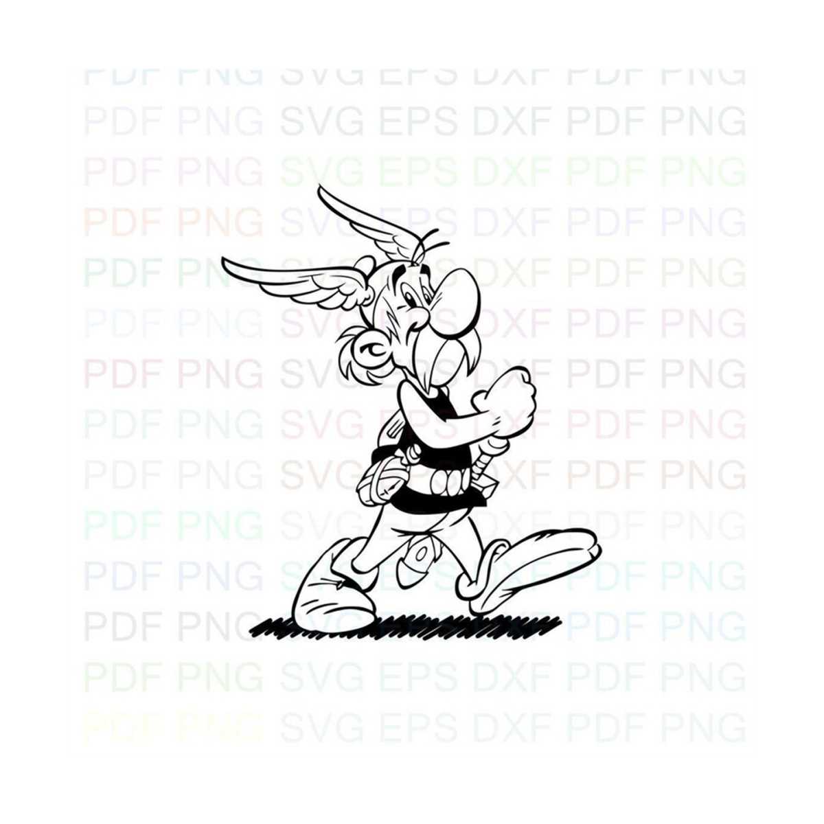 Asterix_0014 Outline Svg Dxf Eps Pdf Png, Cricut, Cutting fi | Inspire ...