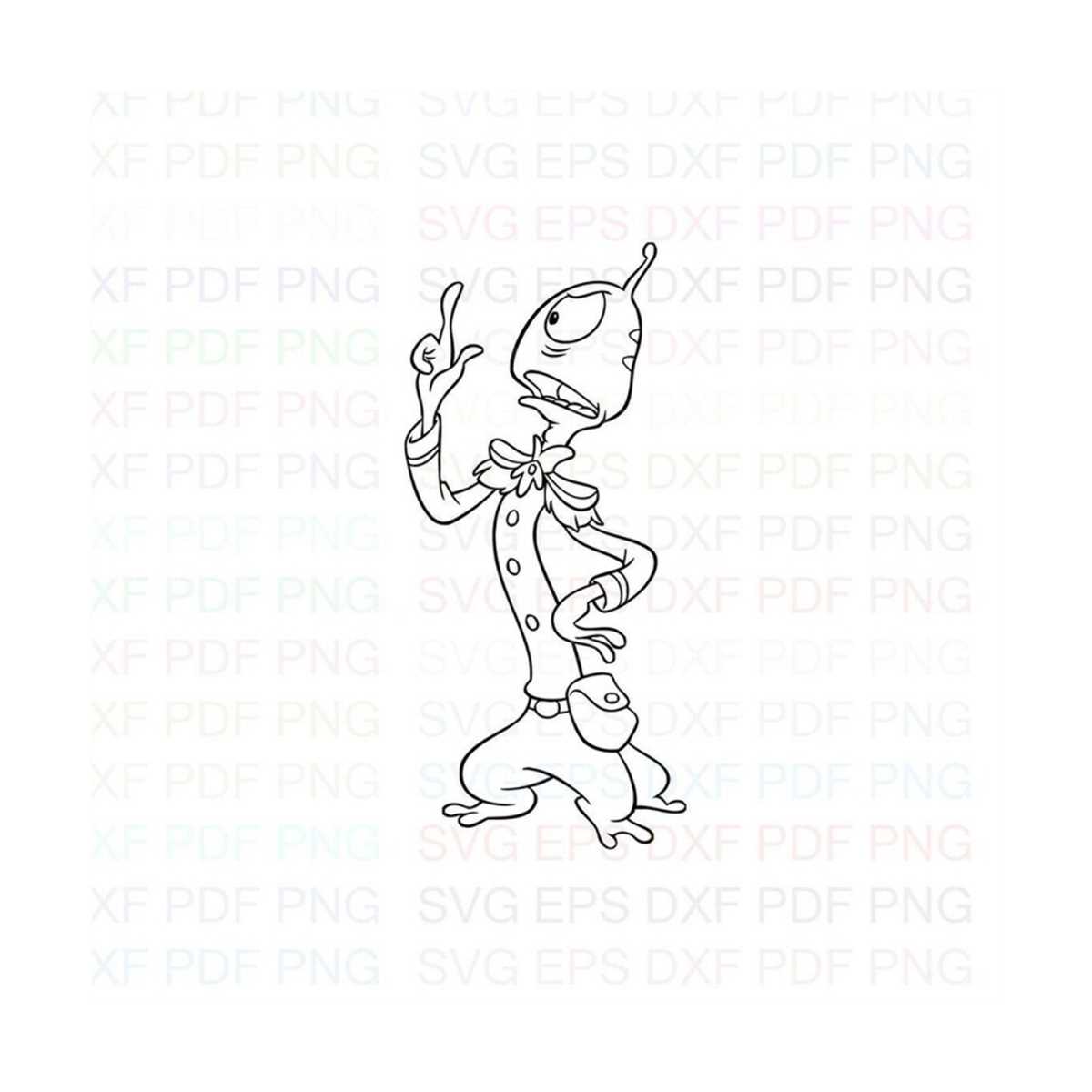 Pleakly_Lilo_And_Stitch Outline Svg Dxf Eps Pdf Png, Cricut, | Inspire ...