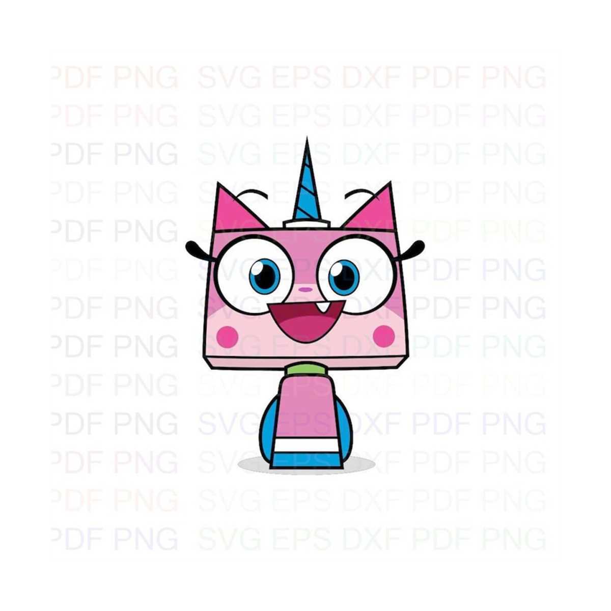 Unikitty Svg Dxf Eps Pdf Png, Cricut, Cutting file, Vector, | Inspire ...
