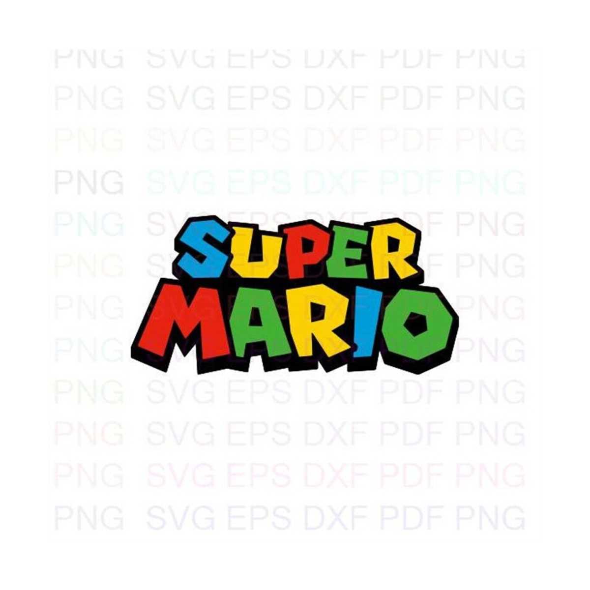 Super_Mario_logo Svg Dxf Eps Pdf Png, Cricut, Cutting file, | Inspire ...