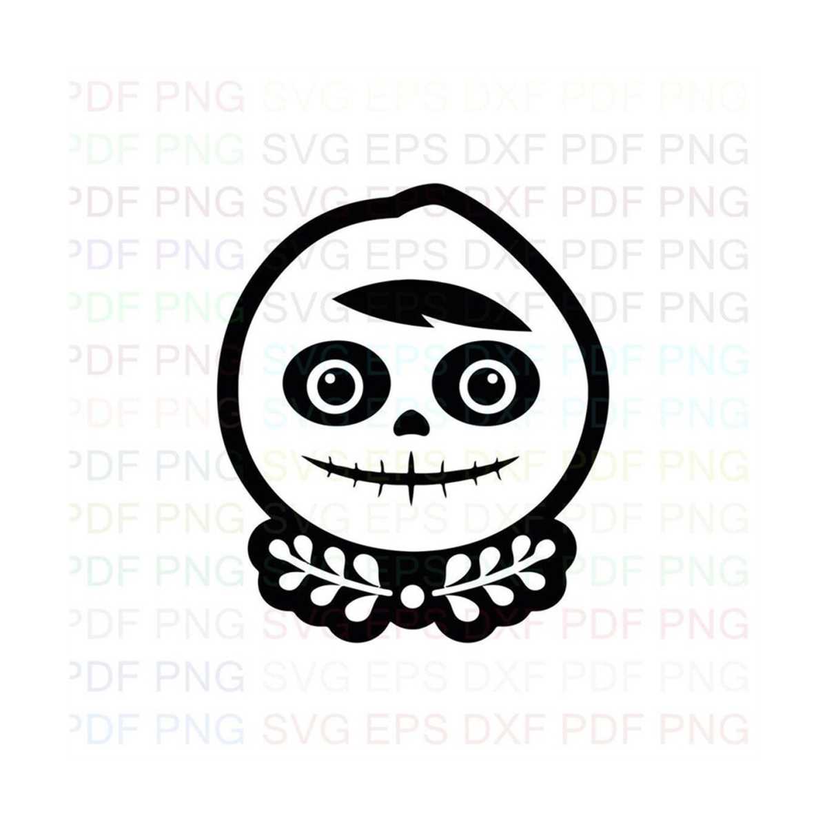 Coco_Face Outline Svg Dxf Eps Pdf Png, Cricut, Cutting file, | Inspire ...