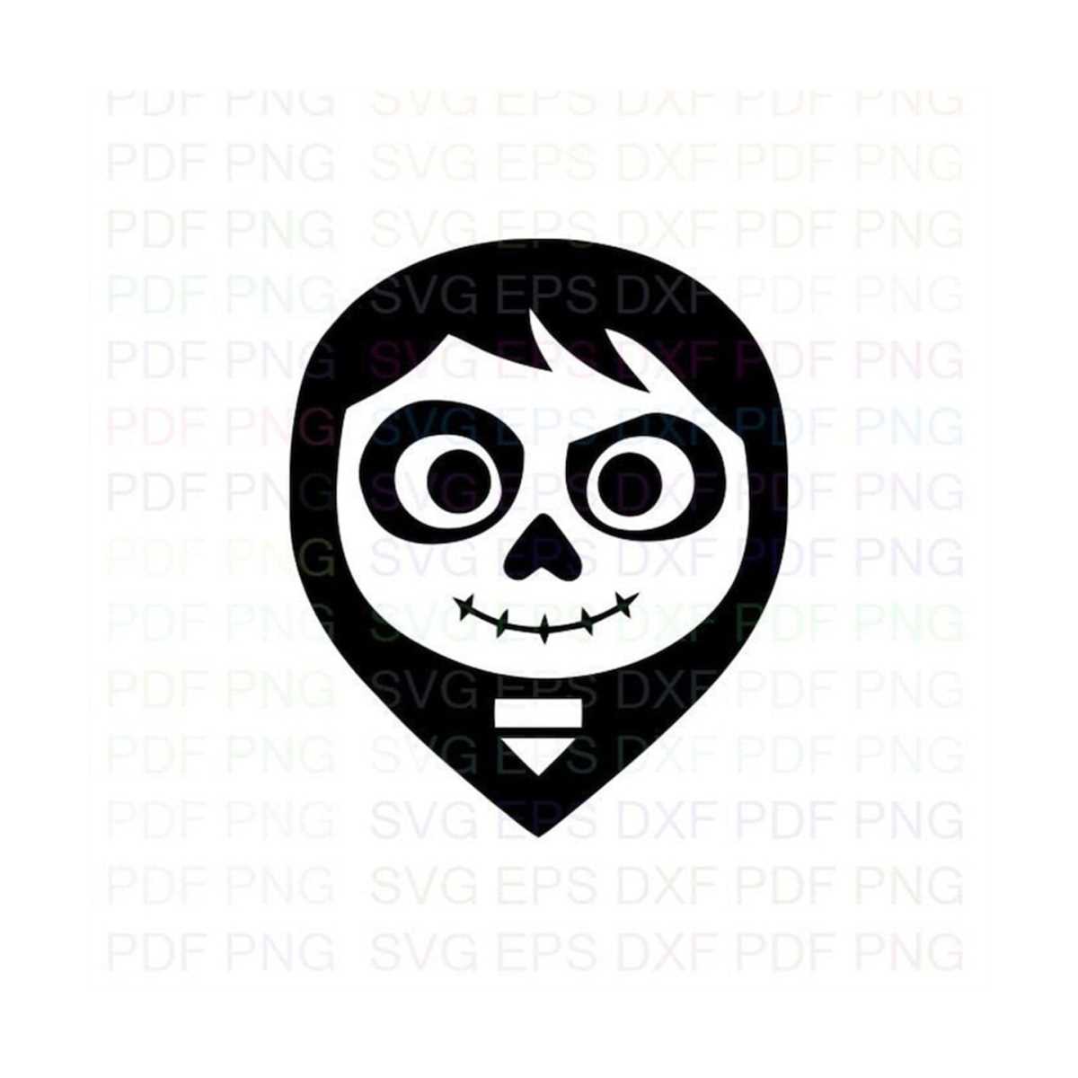 Coco_Face_Danger_2 Outline Svg Dxf Eps Pdf Png, Cricut, Cutt - Inspire ...