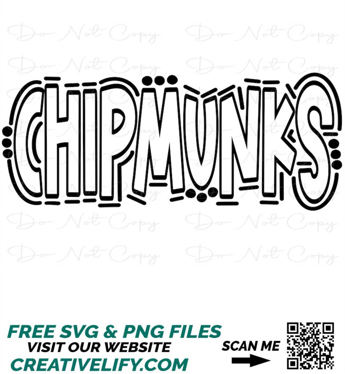 CHIPMUNKS - Doodle Letters Transparent Background - Sublimat | Inspire ...