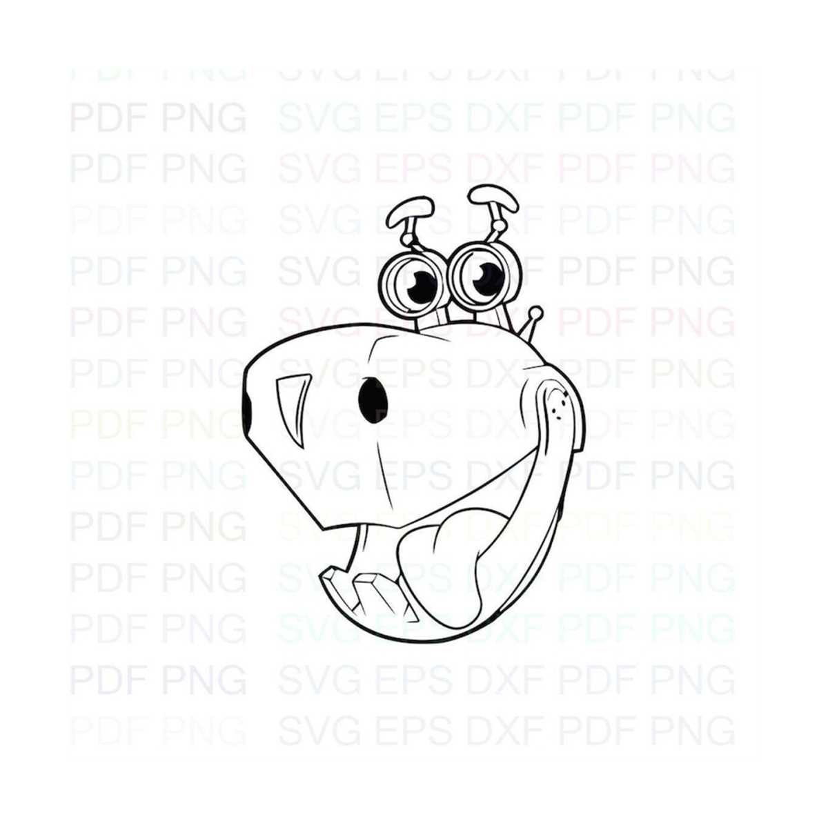 Botasaur_Rusty_Rivets Outline Svg Dxf Eps Pdf Png, Cricut, C | Inspire ...